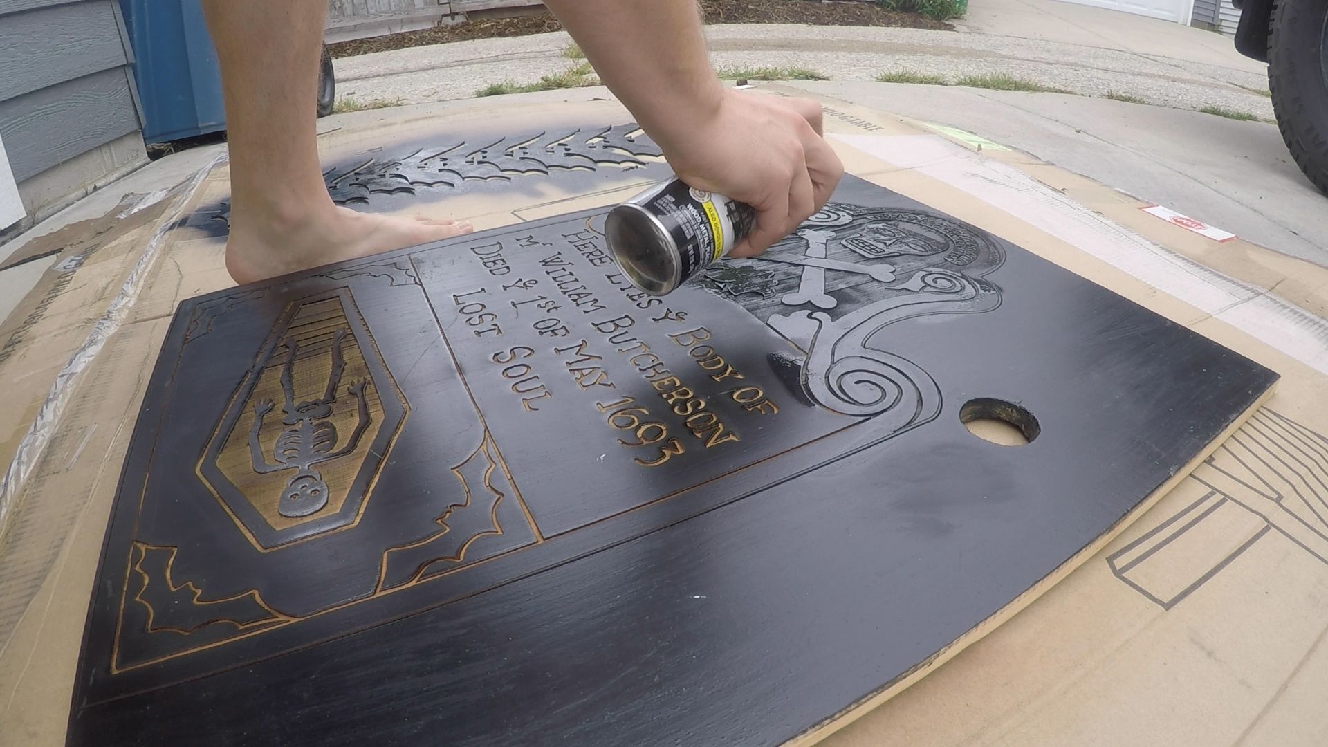 Making Billy's Tombstone From Hocus Pocus : 10 Steps - Instructables