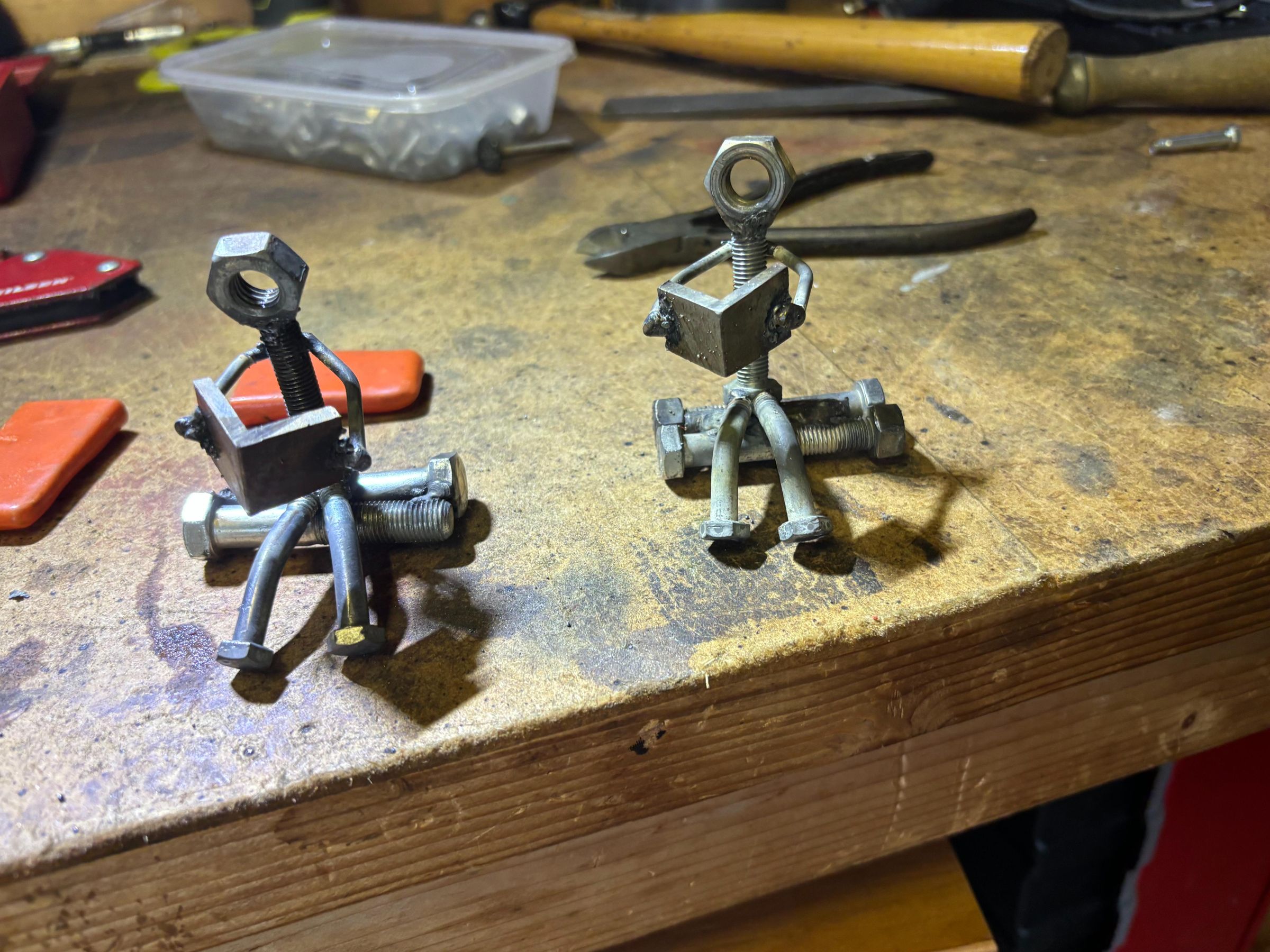 Turn Scrap Nuts & Bolts Into People! : 4 Steps (with Pictures ...