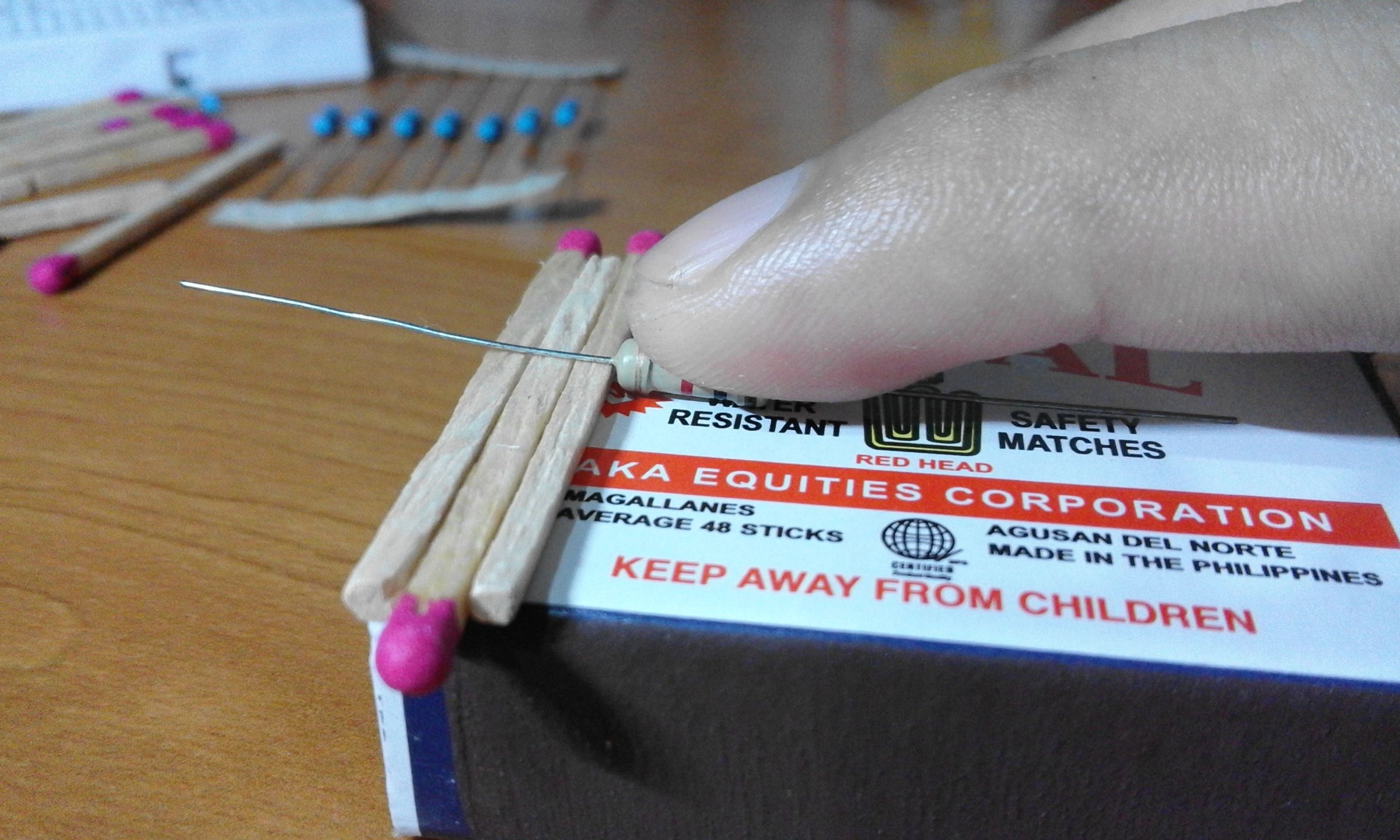 Electronic Component Lead Bending Tool (Matchsticks) : 3 Steps (with ...