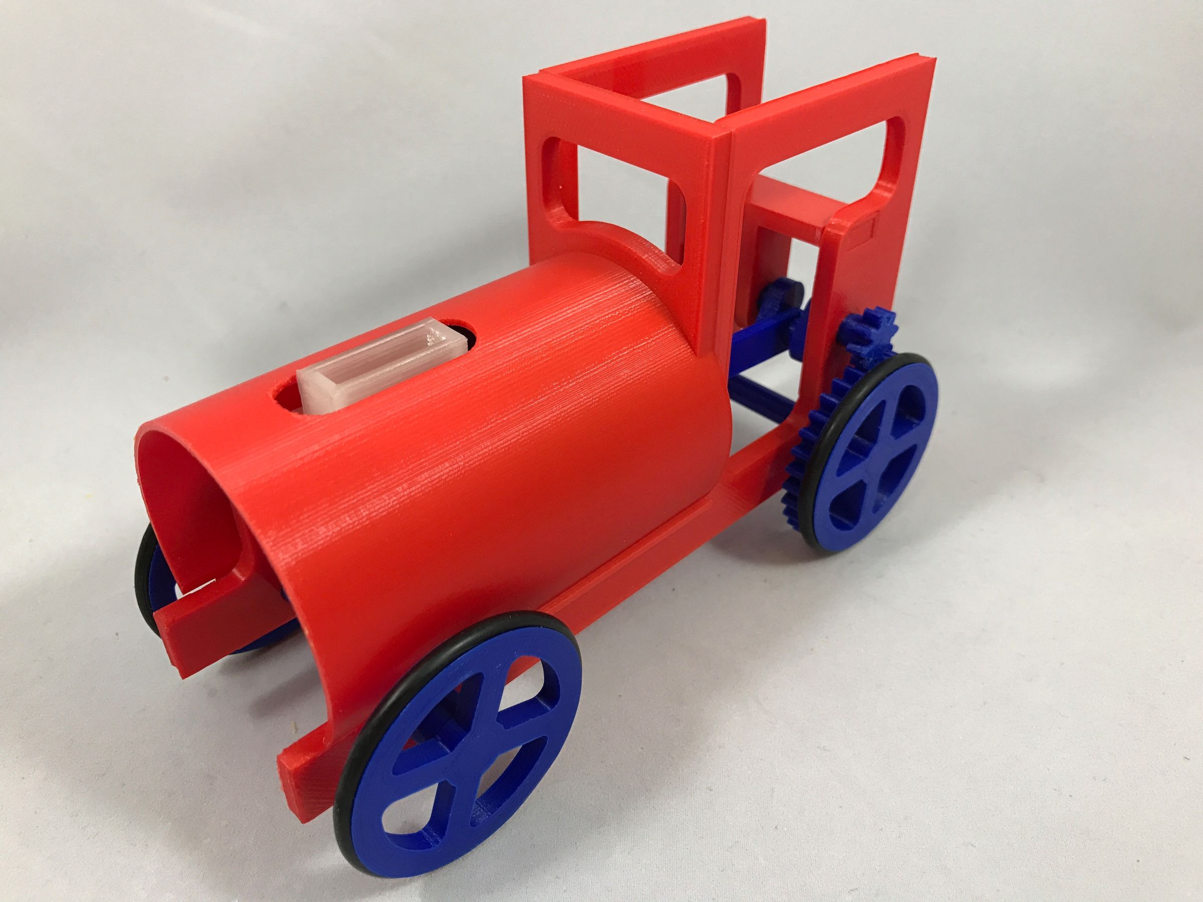 Balloon Powered Single Cylinder Air Engine Toy Train : 5 Steps (with ...