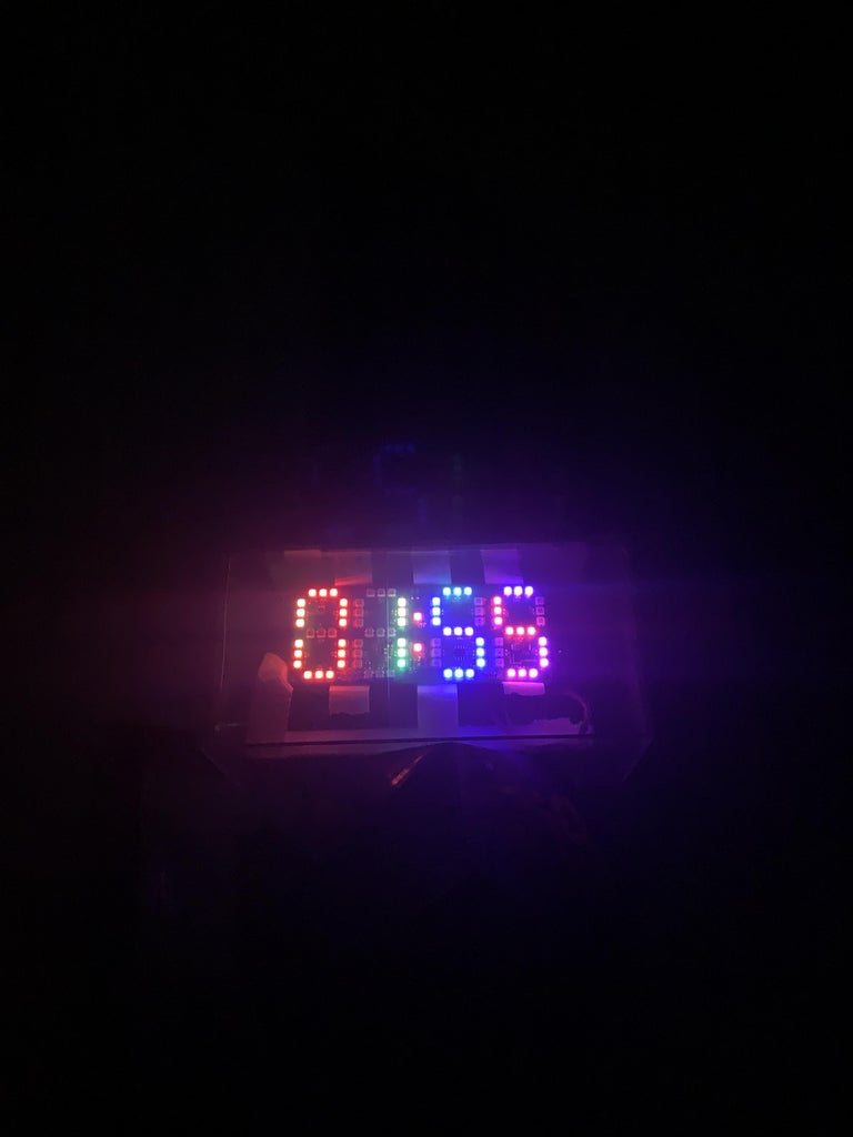Rgb Led Clock 4 Steps Instructables