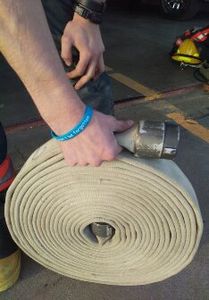 How to Unroll & Roll Fire Hose & Take in and Out of Service : 20 Steps ...