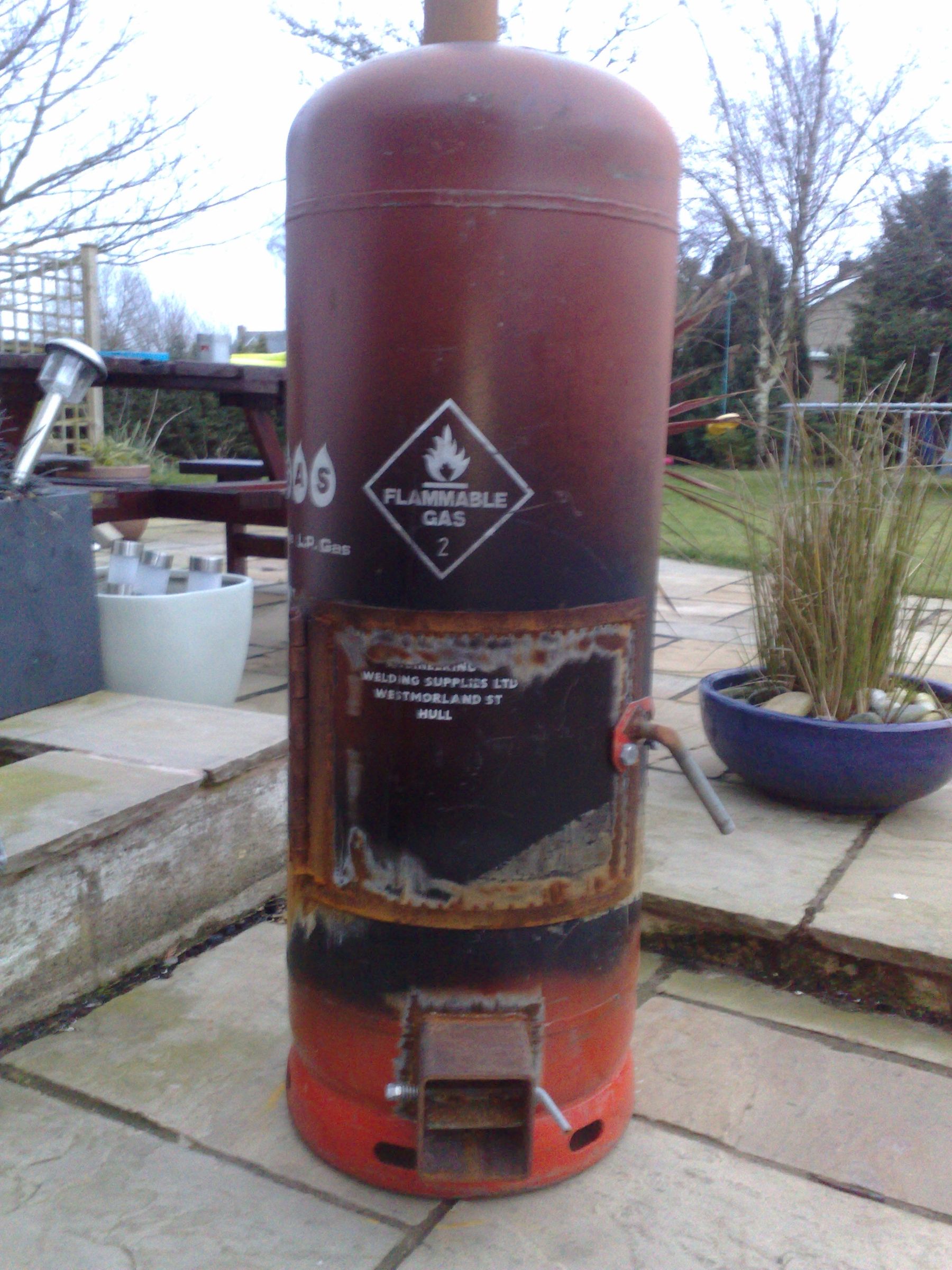 Gas Bottle Wood Burner : 8 Steps (with Pictures) - Instructables