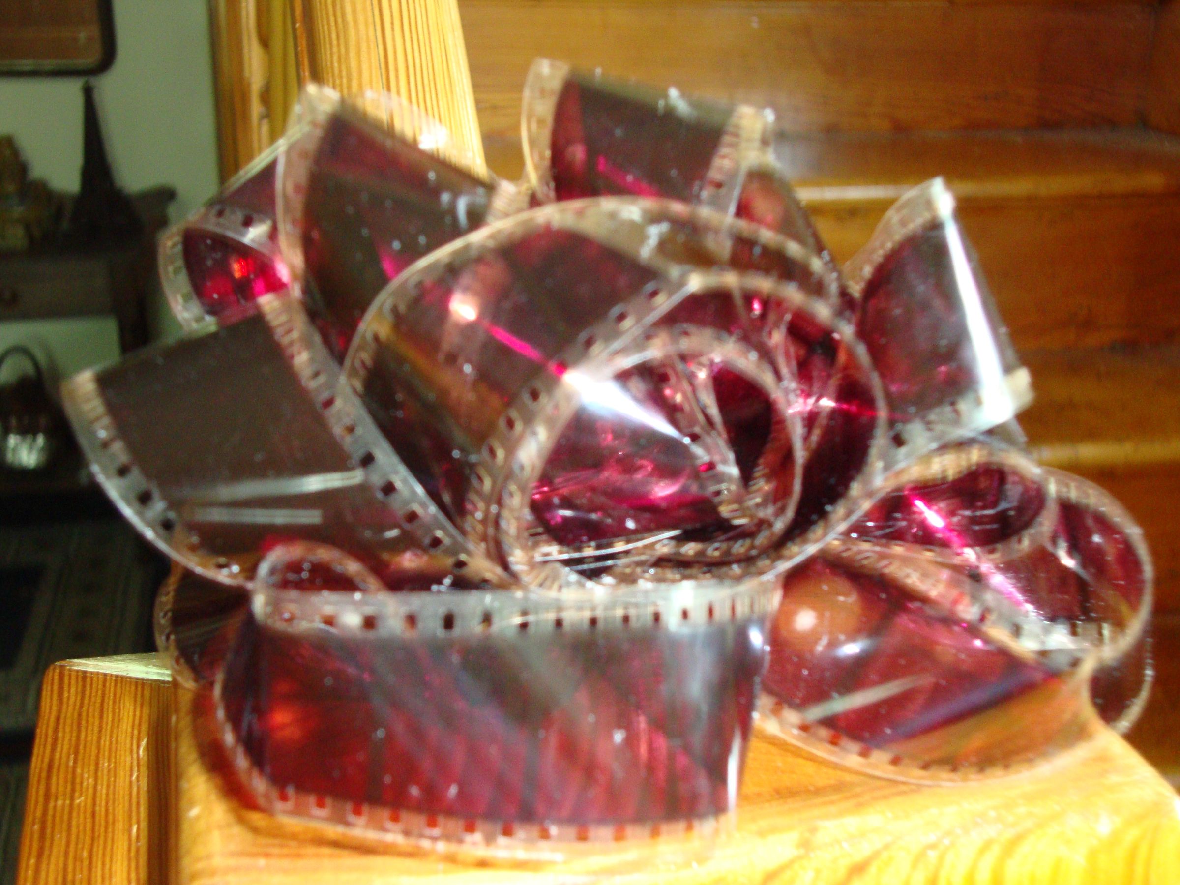 Old Film Strip Upcycled Into a Film Gift Bow : 7 Steps (with Pictures ...