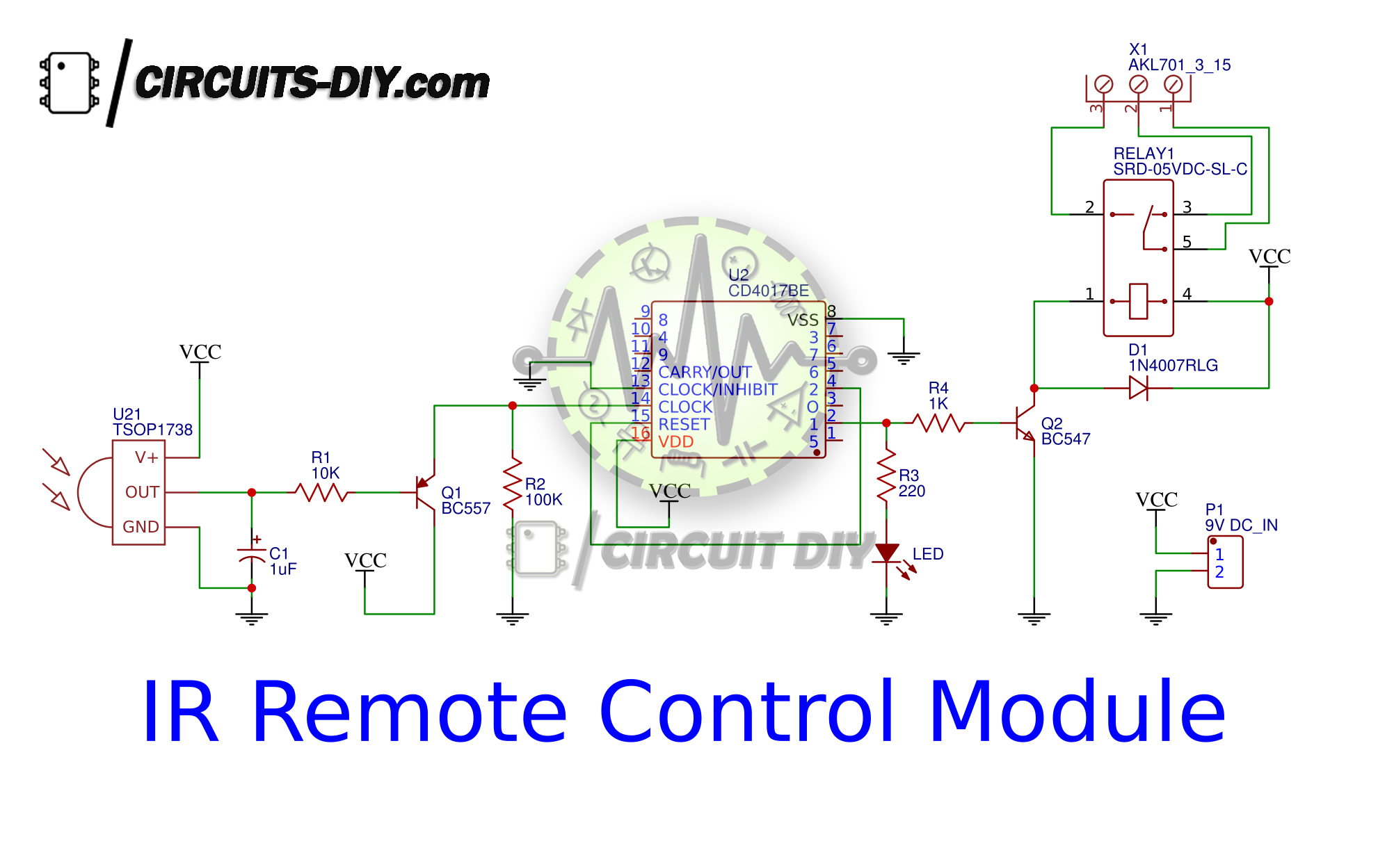 IR Remote Control Switch Using CD4017 : 4 Steps - Instructables