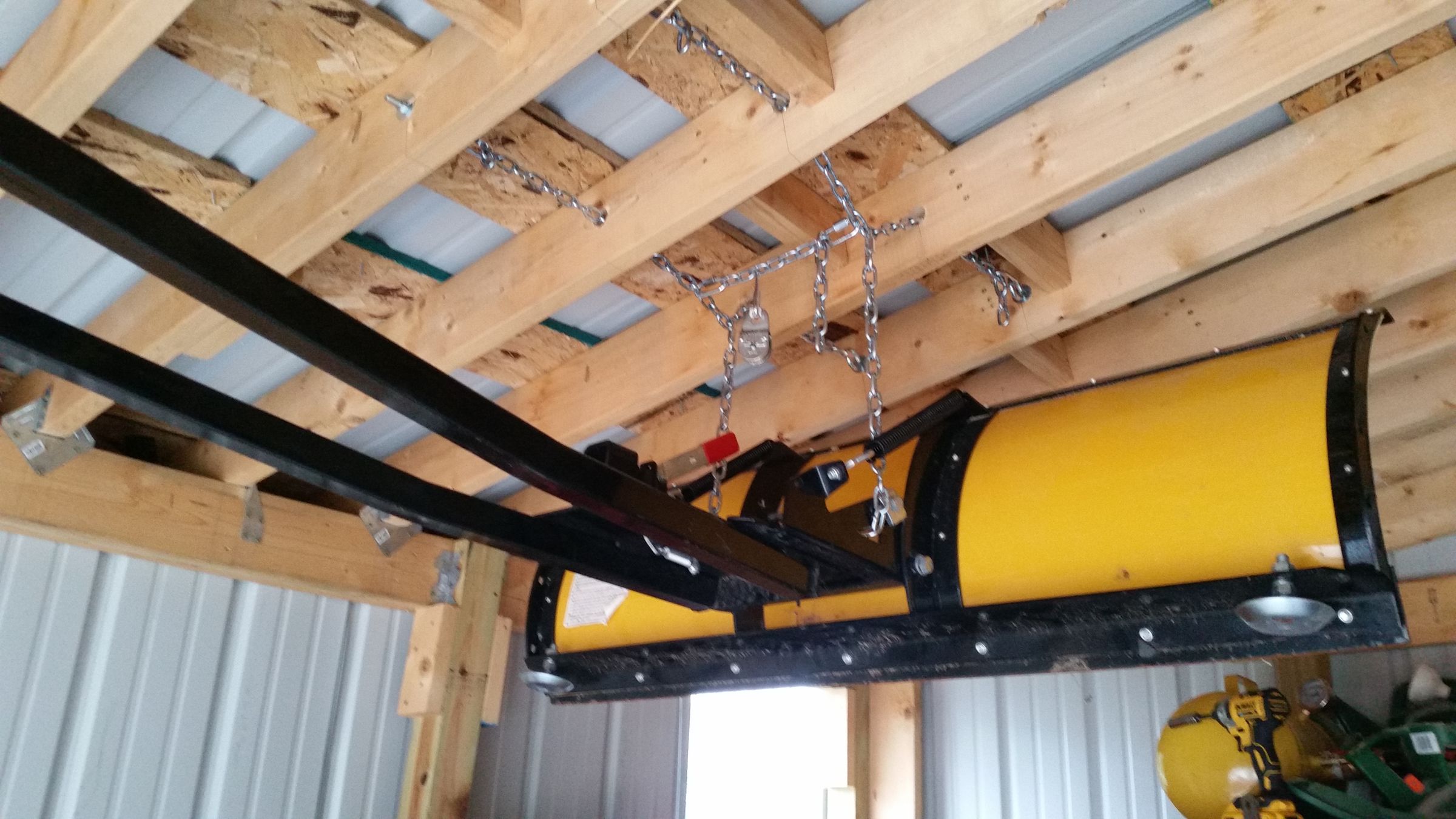 ATV Snow Plow Rafter Storage : 7 Steps (with Pictures) - Instructables