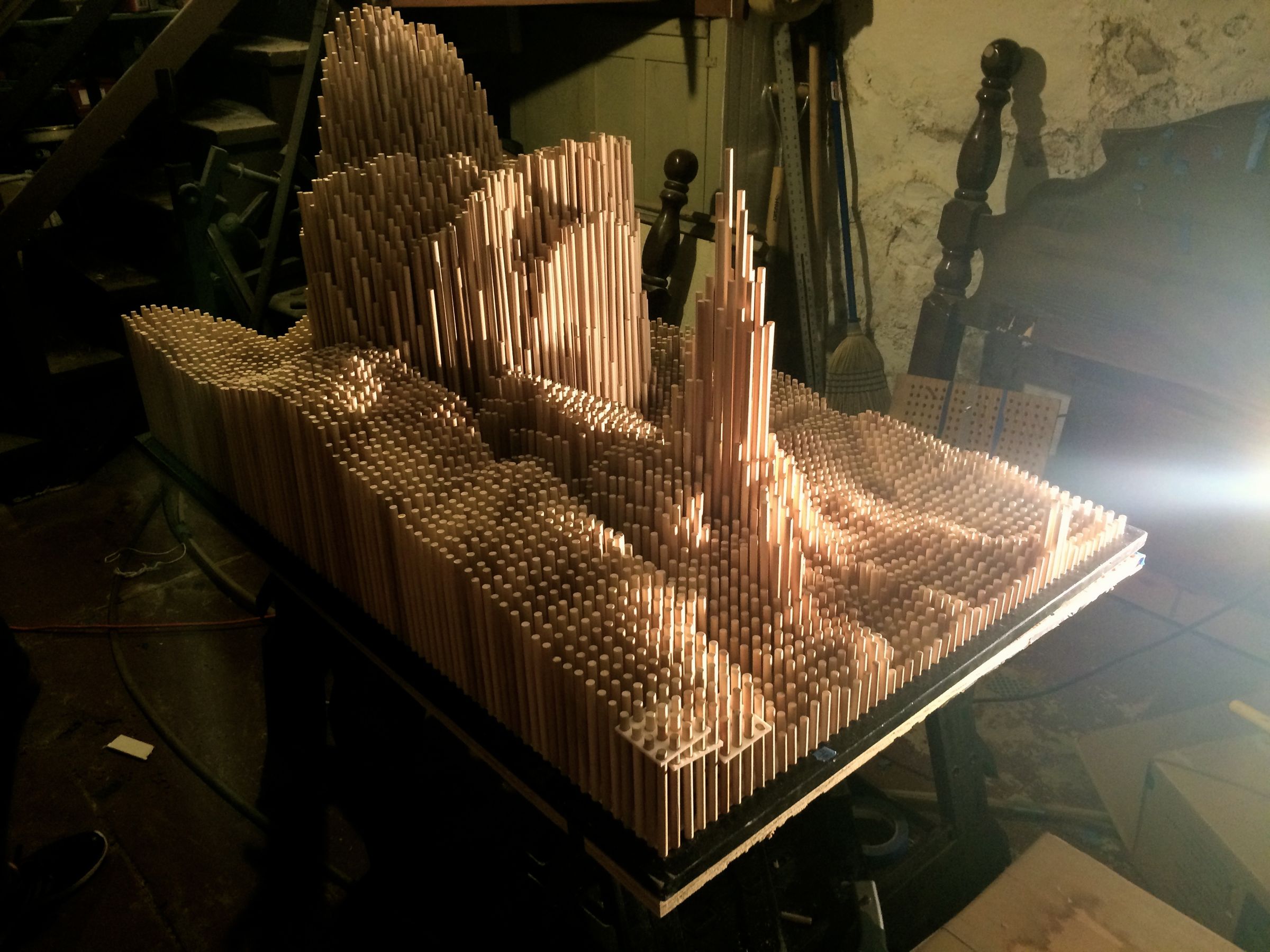 Transform an Image Into a Dowel Rod Sculpture : 7 Steps (with Pictures ...
