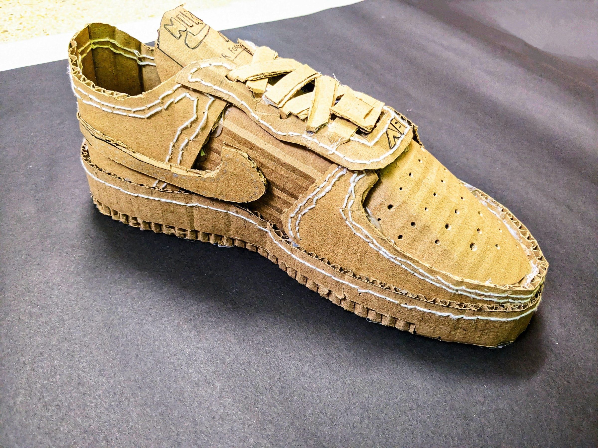 Create Your Own Nike Air Force 1 Using Recycled Cardboard Boxes ( Cocoa ...