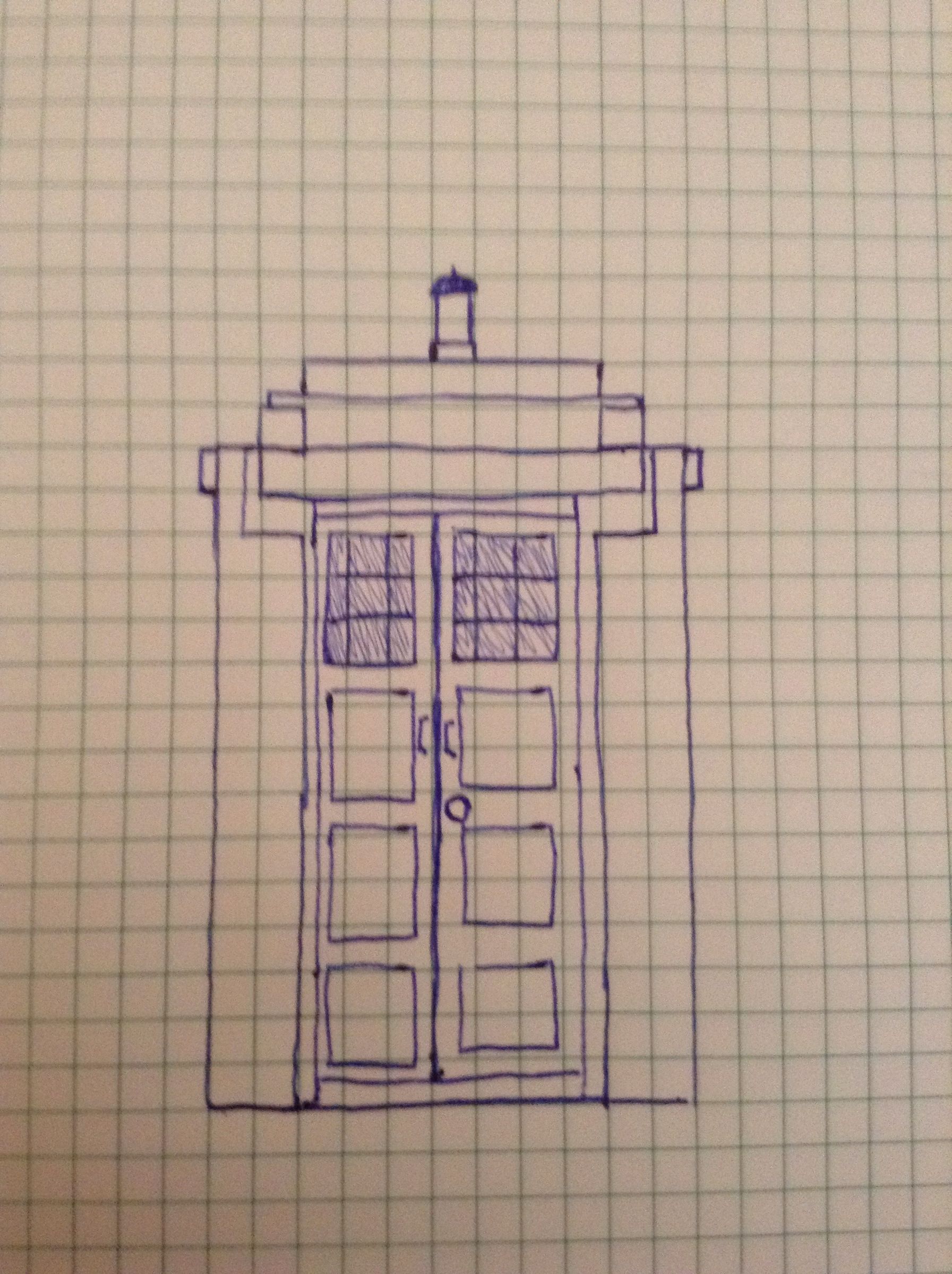 How to Draw the Tardis : 8 Steps - Instructables