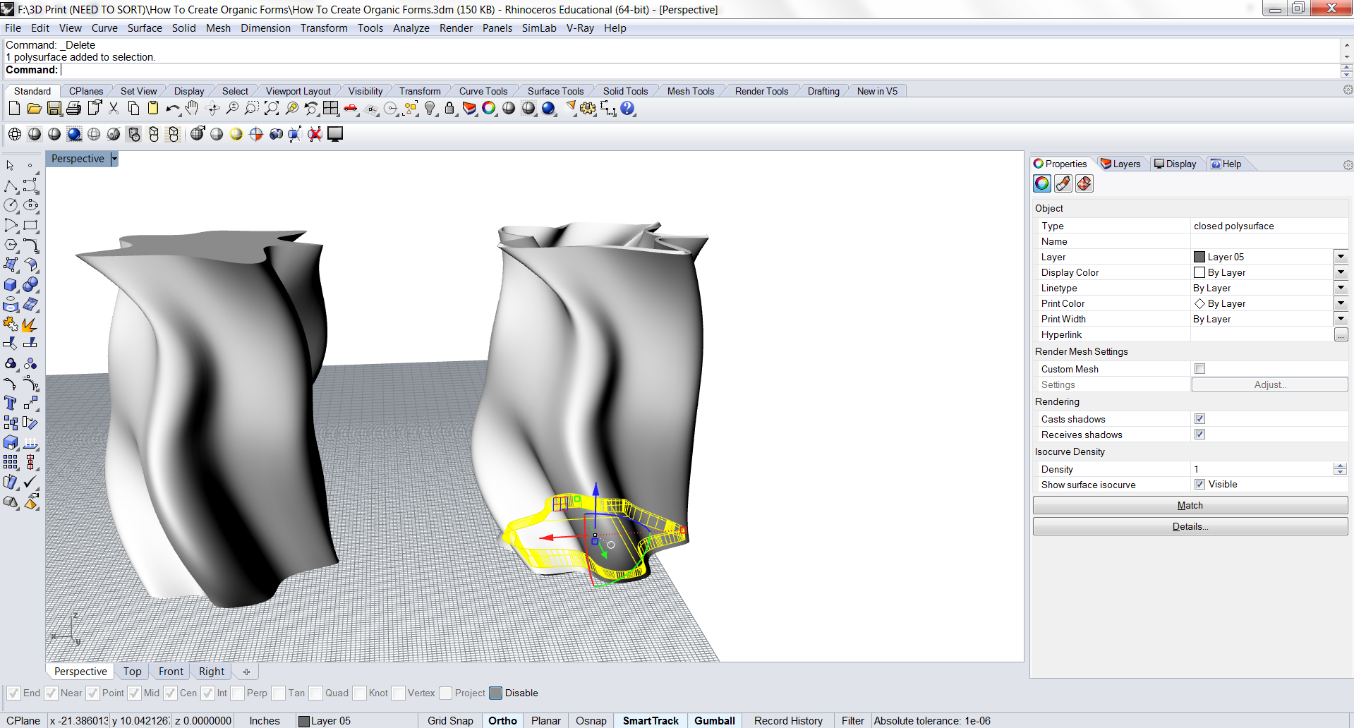 How to Create 3D Printed Organic Forms and Vases : 23 Steps (with ...