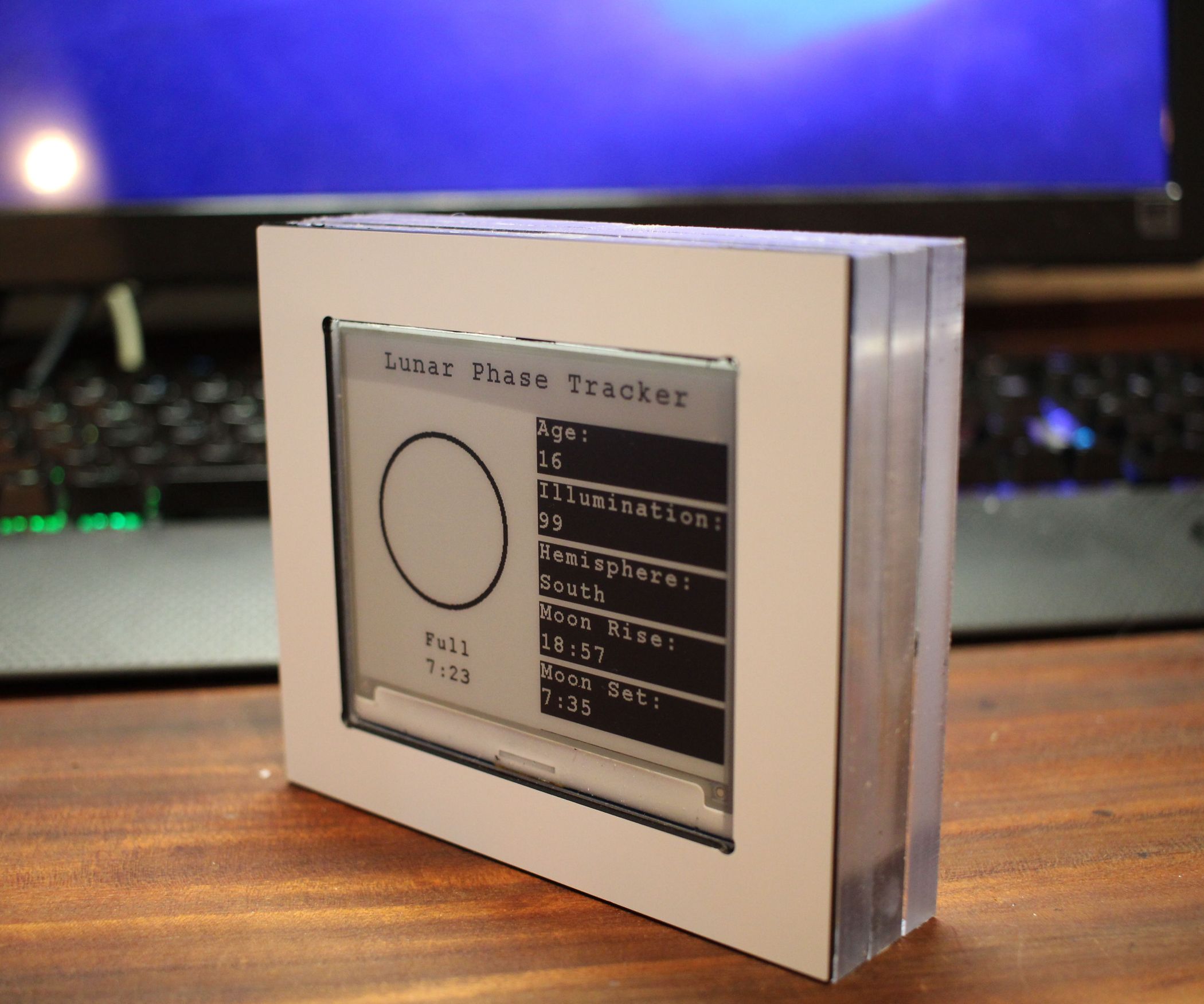 Wireless Lunar Phase Tracker : 6 Steps (with Pictures) - Instructables