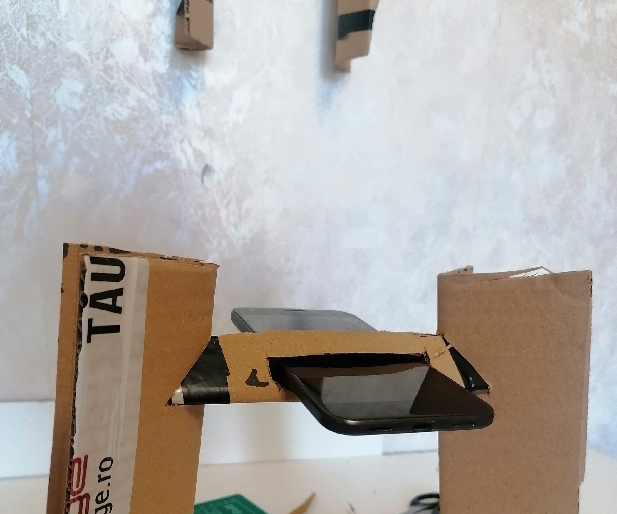 Cardboard Phone Holder (basic) for Sharing Work on Paper (RO/EN) : 6 ...