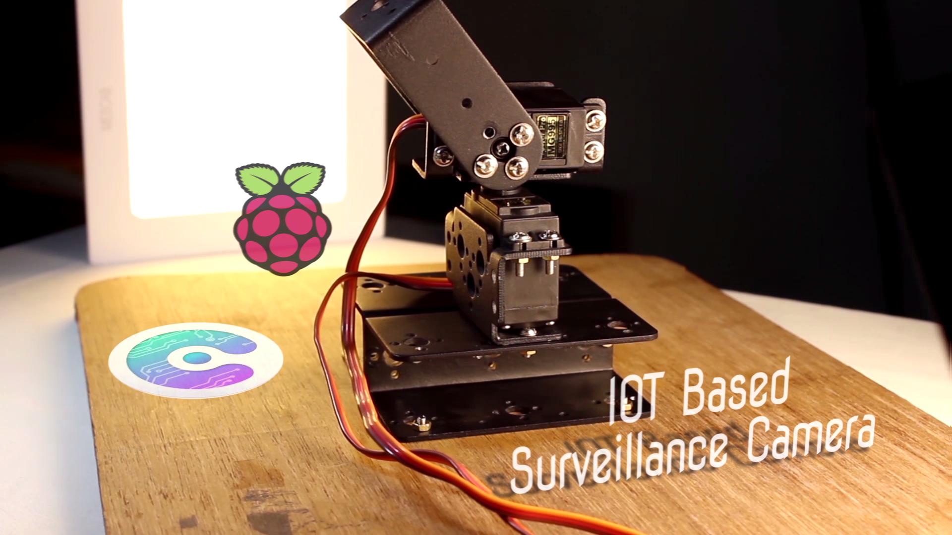IOT Based Surveillance Camera || Raspberry Pi + Pan-Tilt Arrangement ...