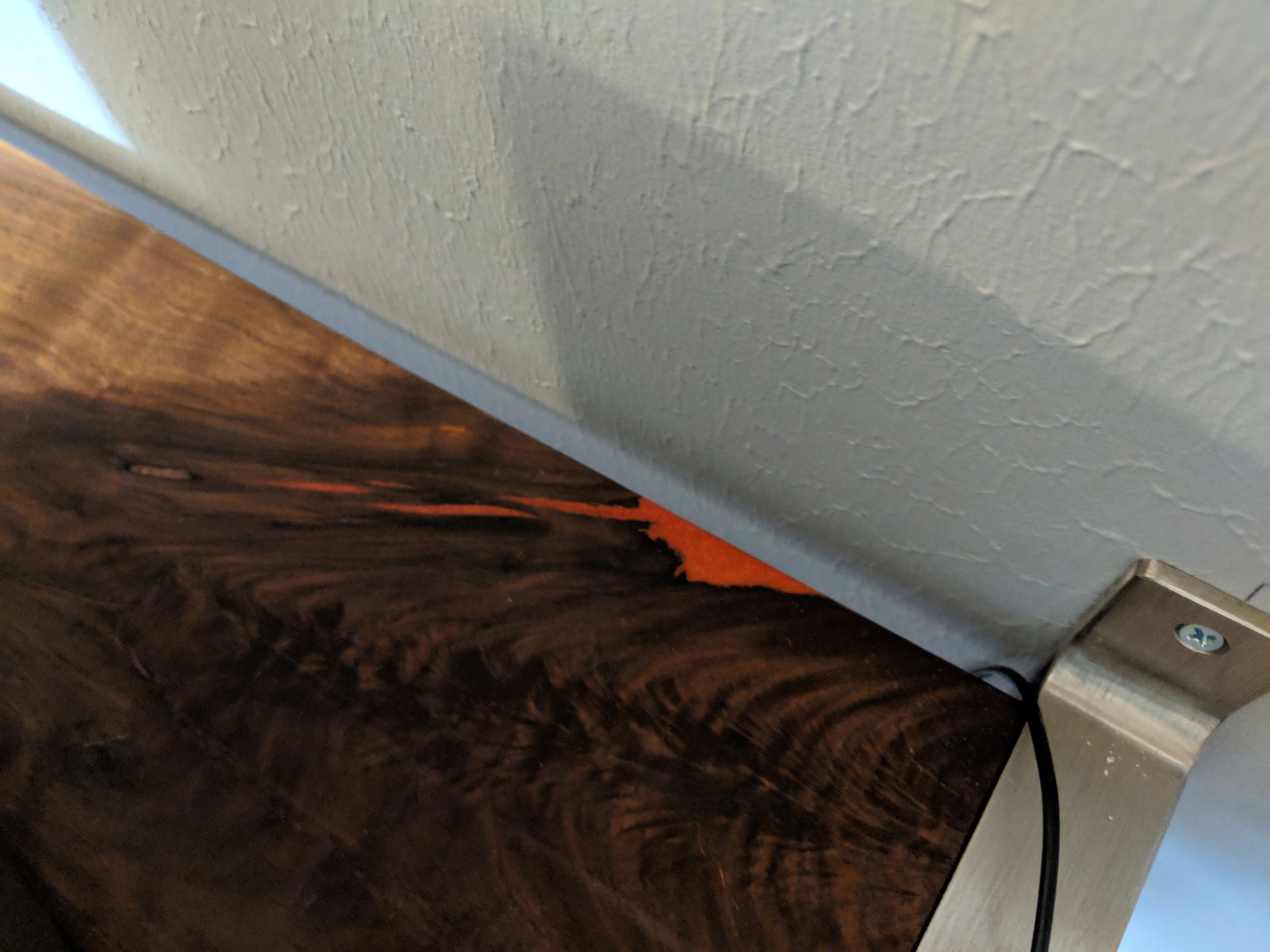 DIY Floating Live Edge Epoxy Filled Desk : 6 Steps (with Pictures ...