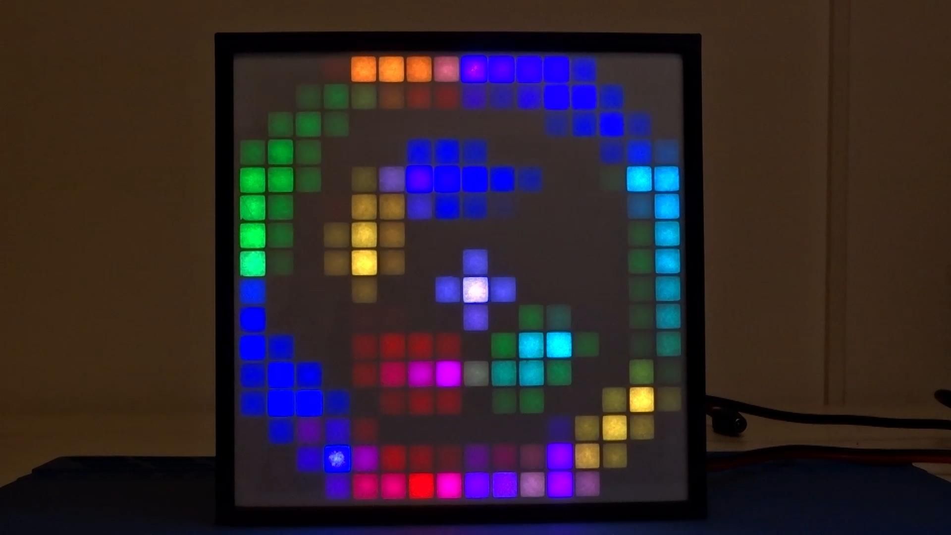 DIY WLED 16x16 LED Smart RGB Matrix Panel With ESP32 and INMP441 : 10 ...