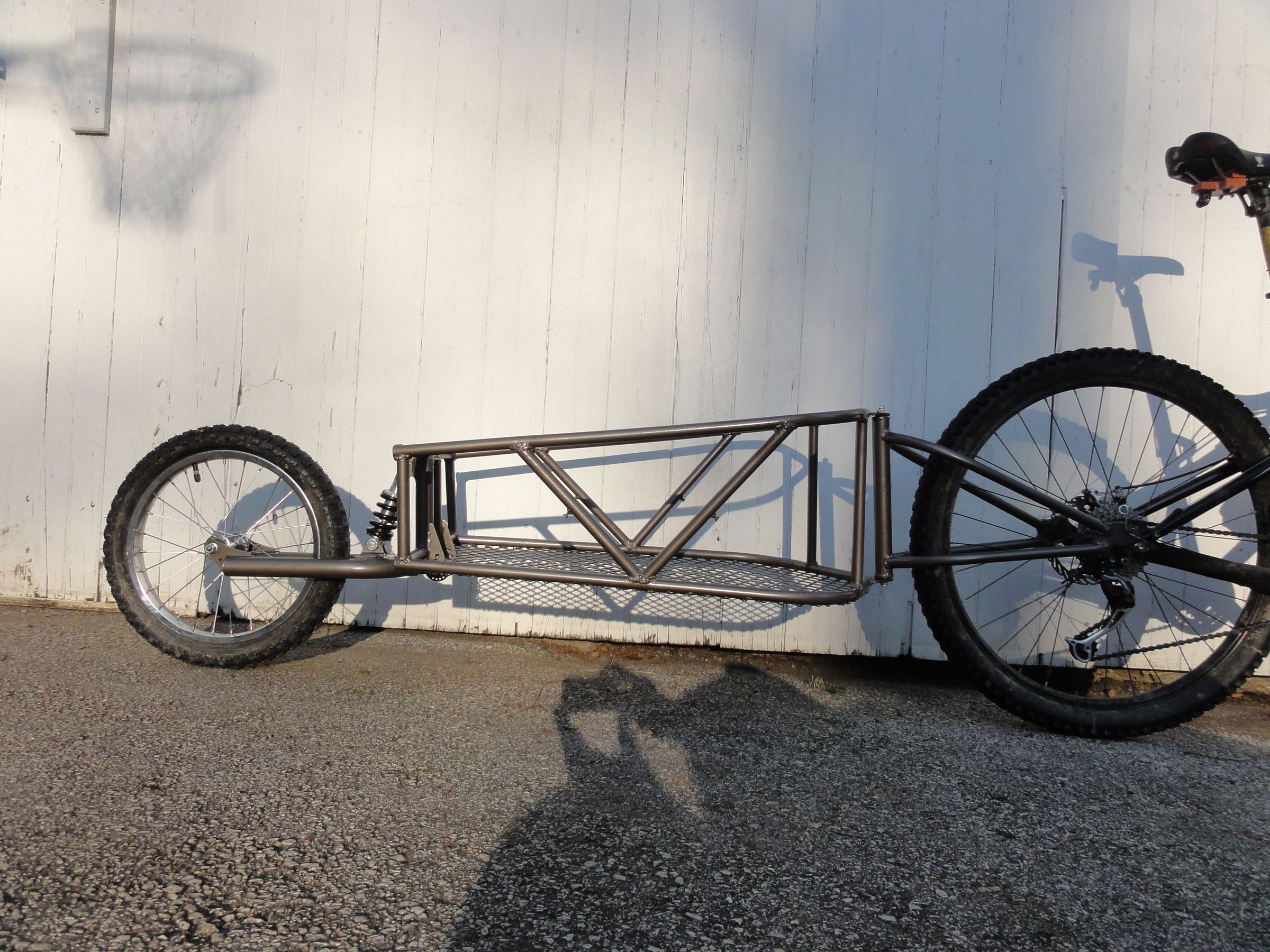 Single Wheel Bicycle Trailer With Suspension. : 10 Steps (with Pictures ...