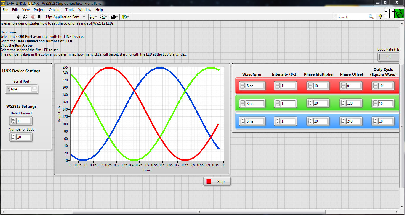 Using LabVIEW LINX and ChipKIT WF32 to Control an LED Strip : 4 Steps ...