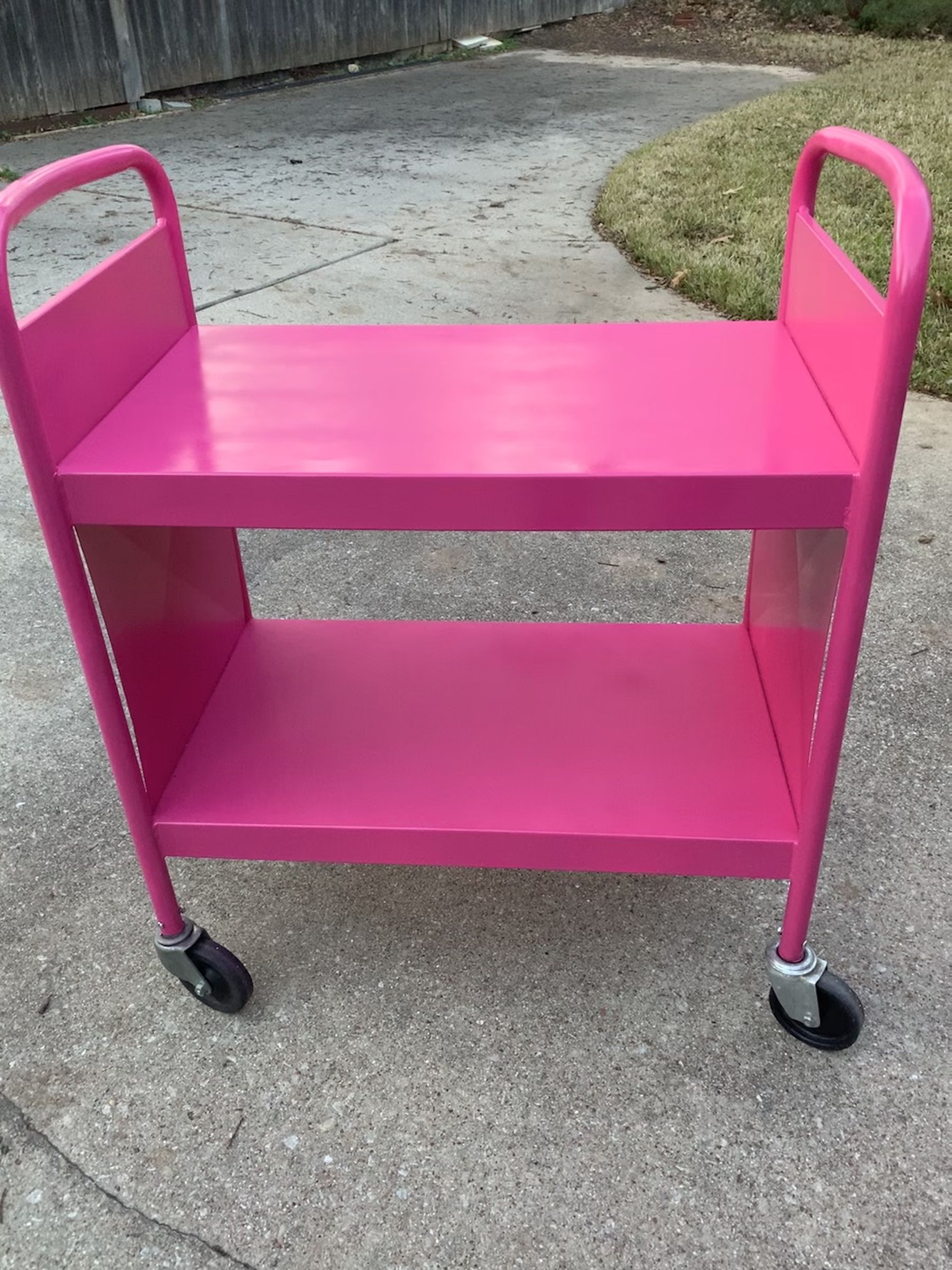 Metal Library Cart