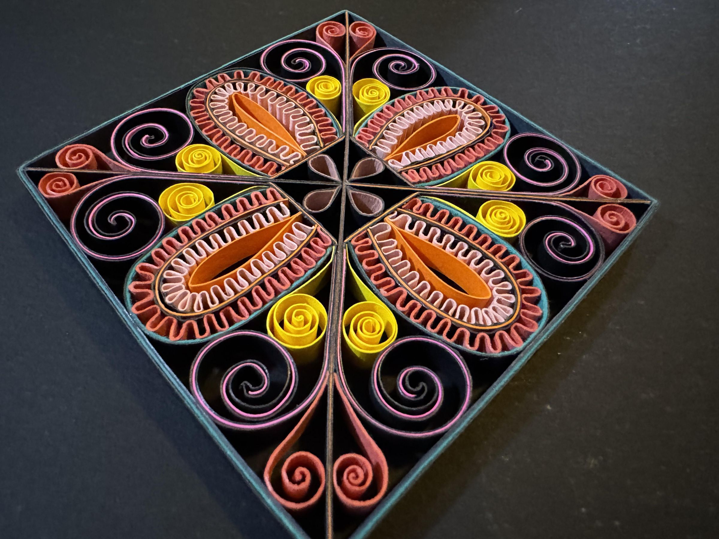 Decorative Handmade Ornamental Tile Using Paper : 12 Steps (with Pictures) - Instructables