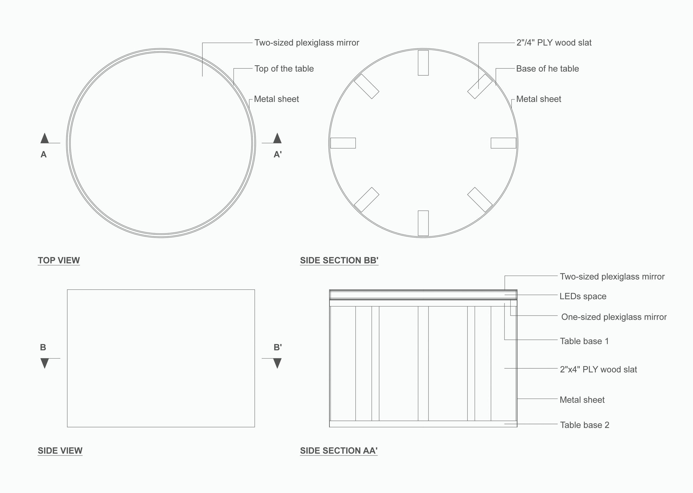 Infinity Mirror Table : 5 Steps (with Pictures) - Instructables
