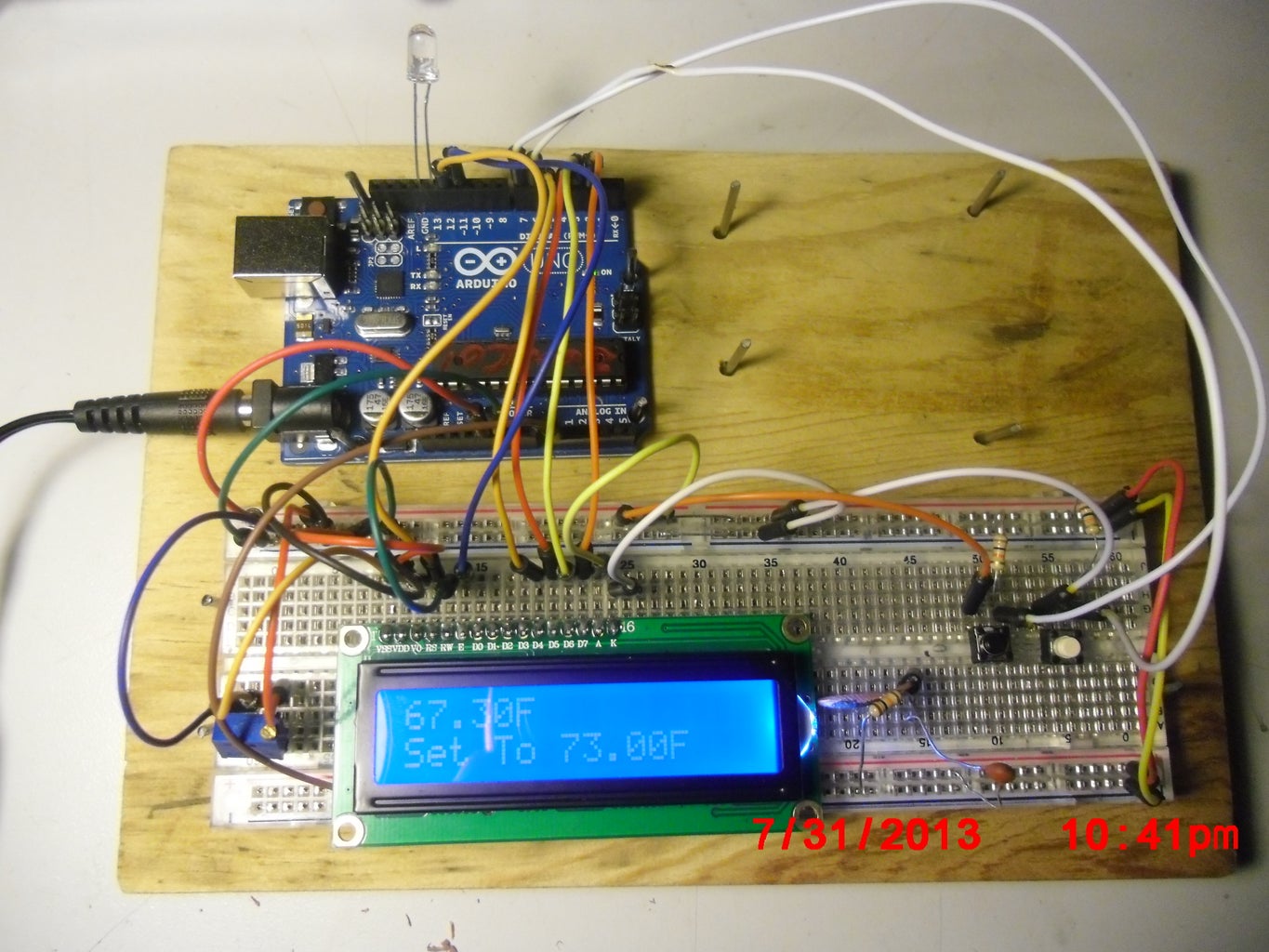 Arduino Lcd Thermostat 4 Steps Instructables