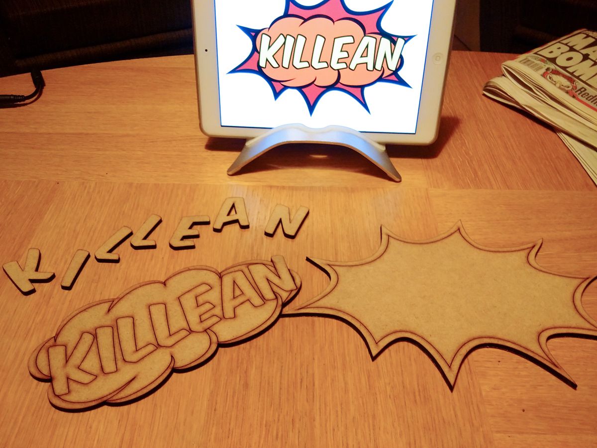 Comic Callout Door Sign : 4 Steps (with Pictures) - Instructables