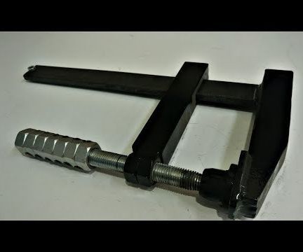 Homemade Heavy Duty F Clamp With Hex Nut Handle : 7 Steps (with ...