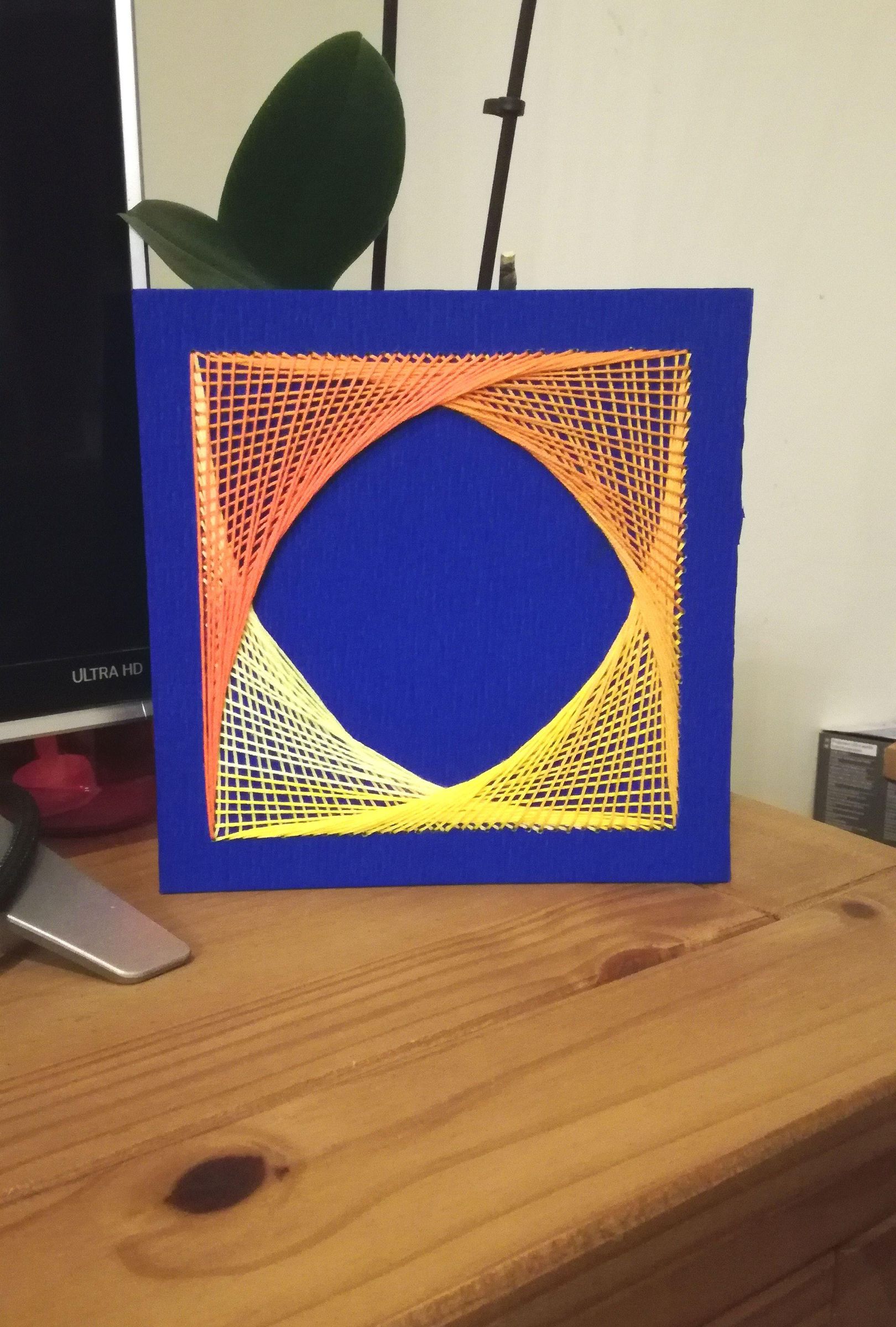 Geometric String Art : 7 Steps (with Pictures) - Instructables