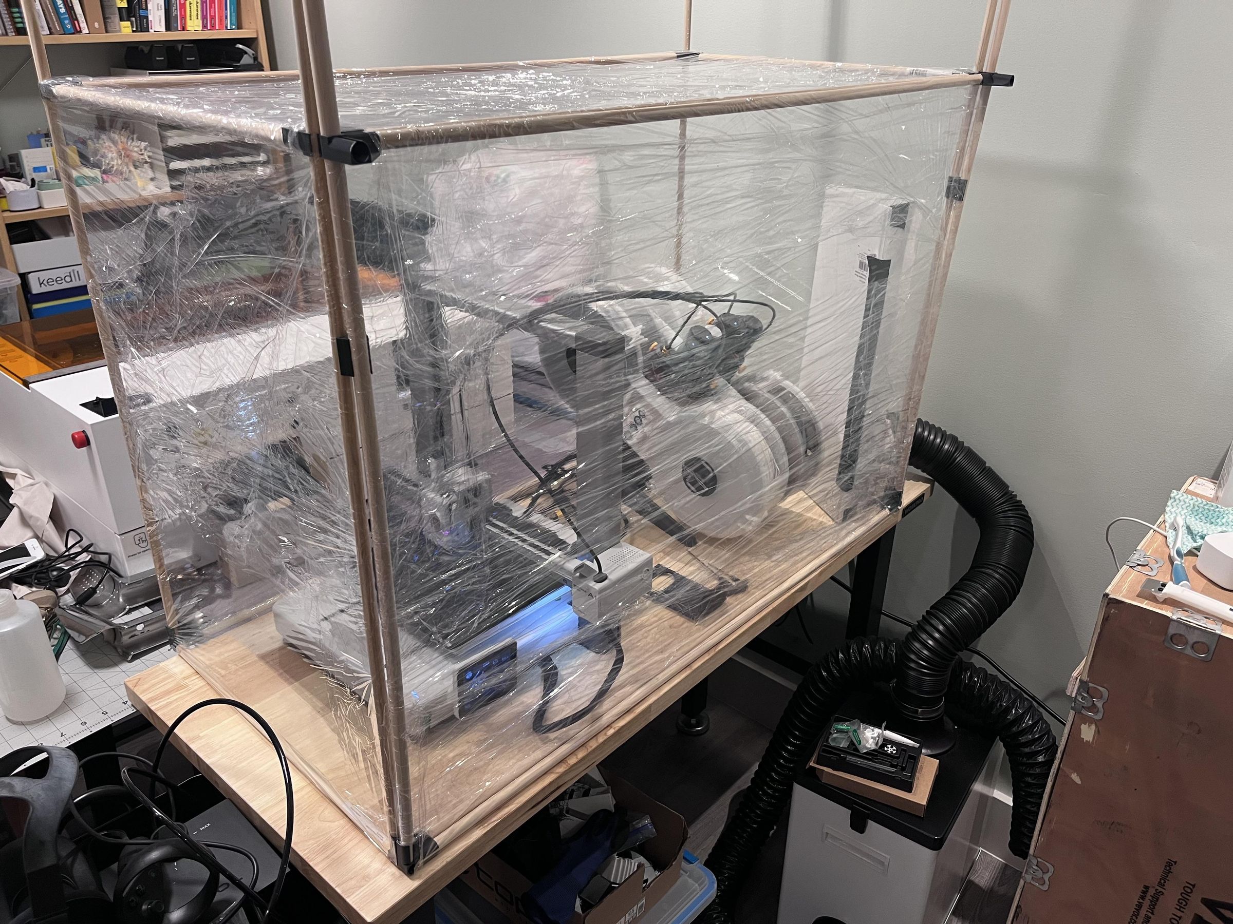 Minimal 3D Printer Air Filtering Enclosure : 4 Steps - Instructables