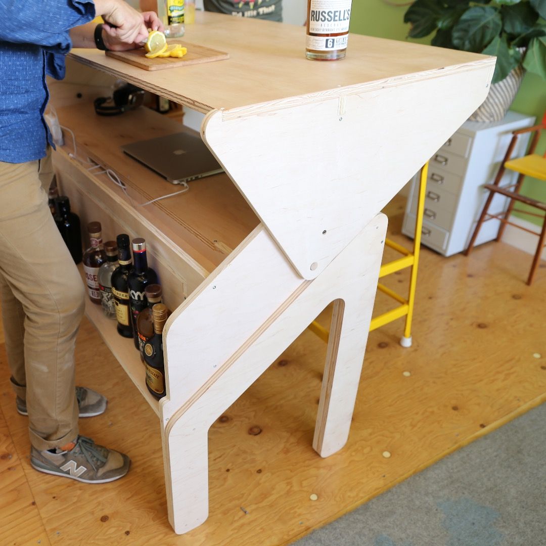 Transforming Bar Desk : 8 Steps (with Pictures) - Instructables