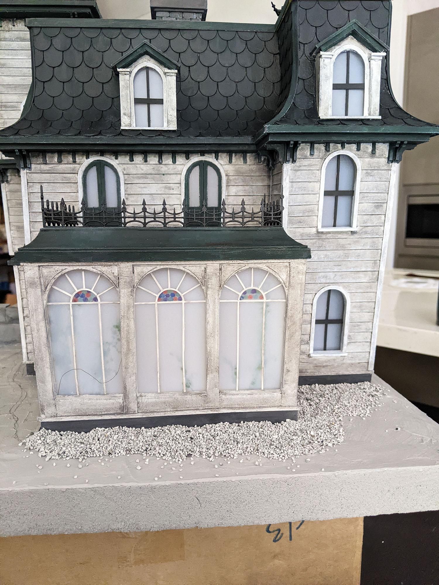 Addams Family Spooky Mansion Cardboard Model - With Lights and Sound ...