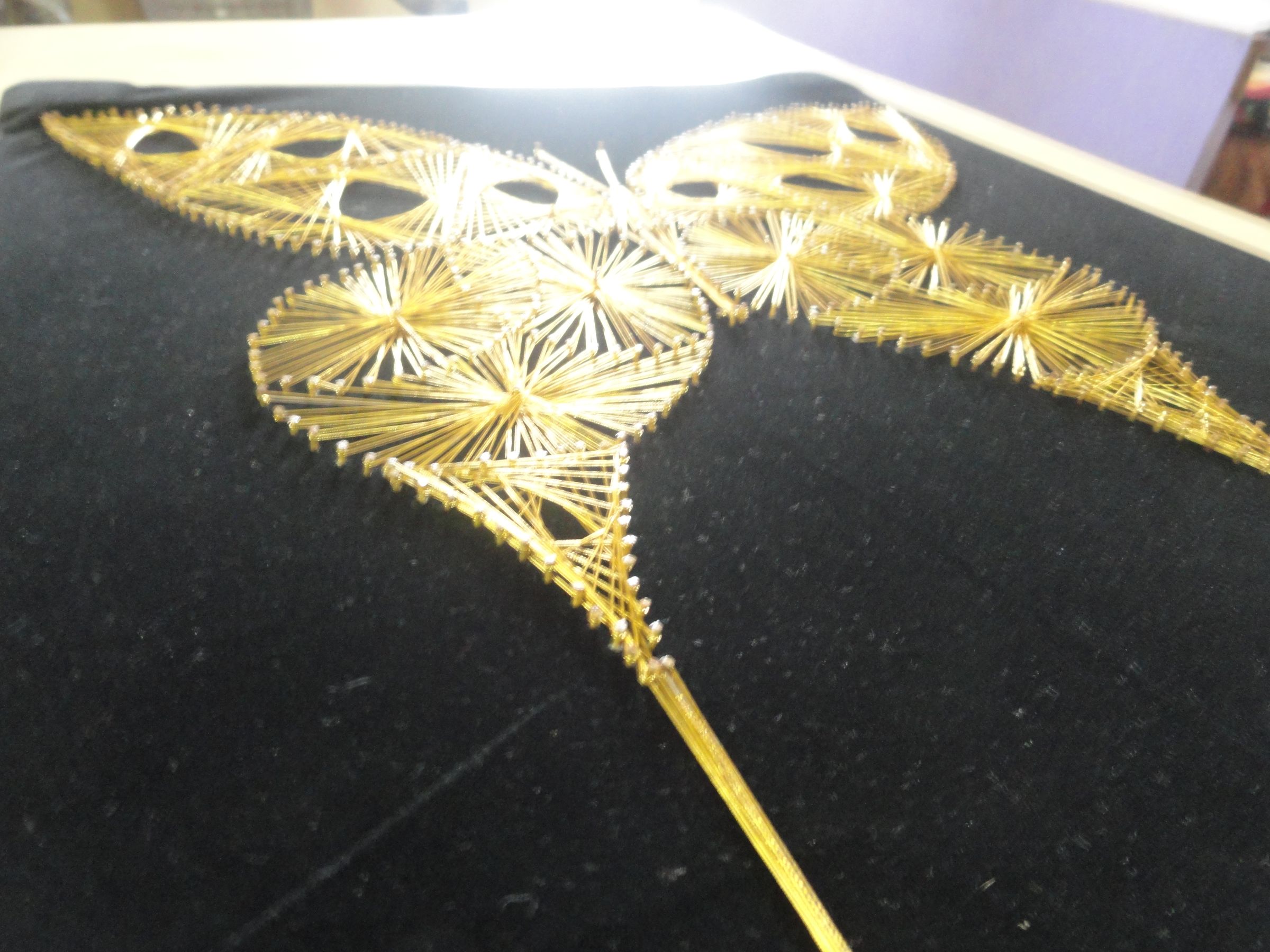 String Butterfly ( String - Nail Art ) : 9 Steps (with Pictures ...