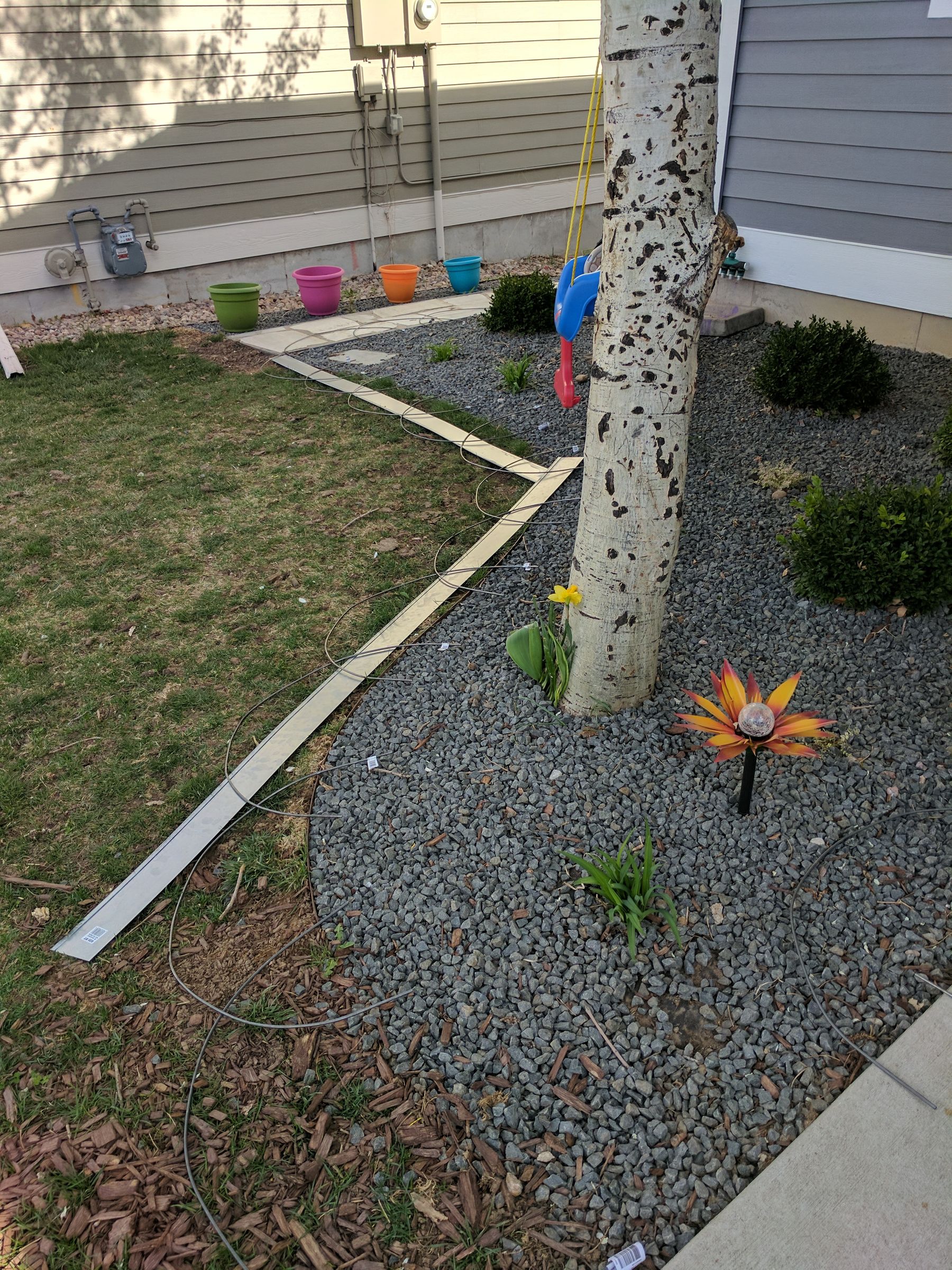 Landscape Garden Border Edge Fence : 4 Steps (with Pictures ...