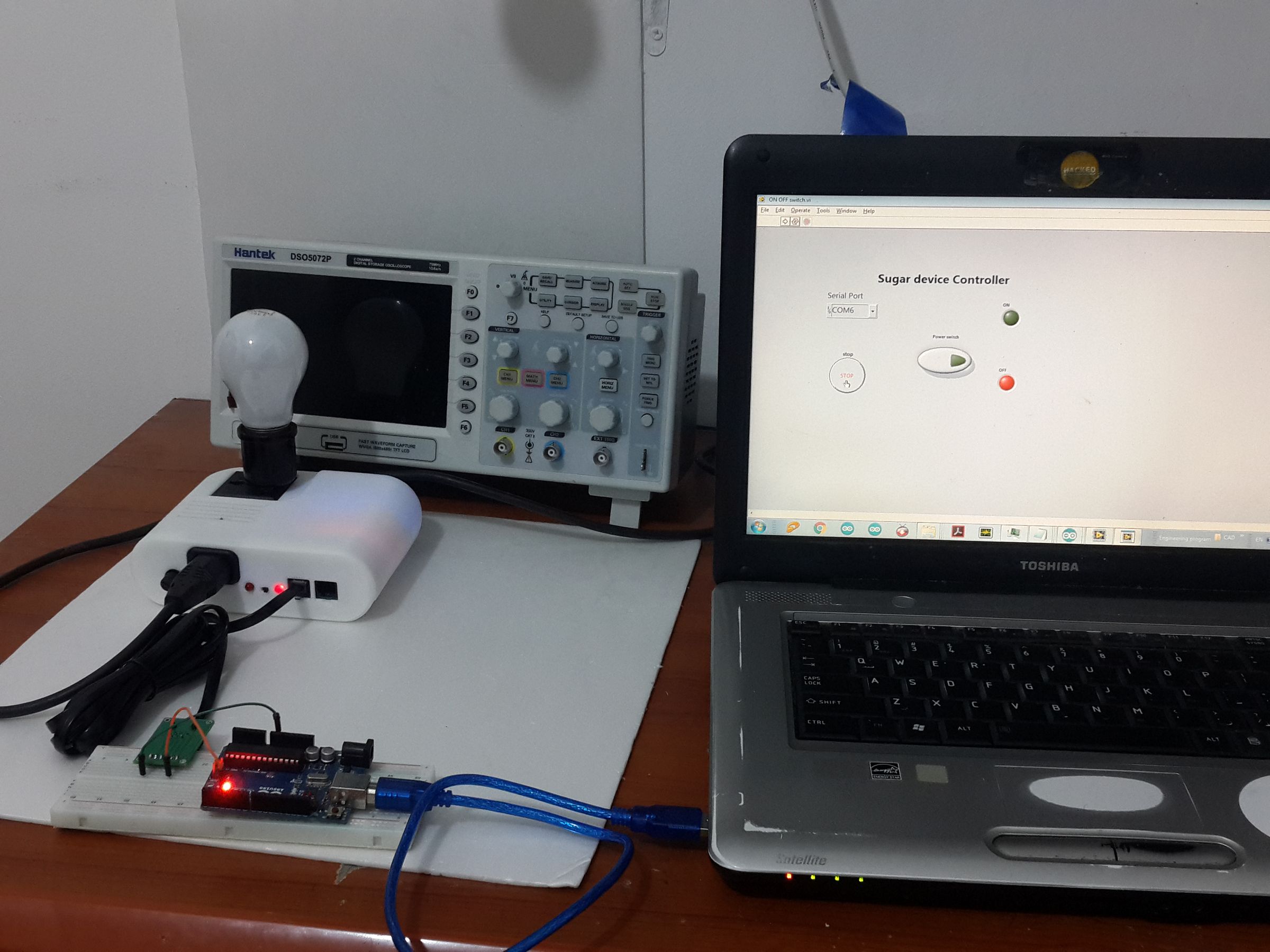 Labview Meet Arduino ! Control AC Dimmer Lamp : 6 Steps (with Pictures ...