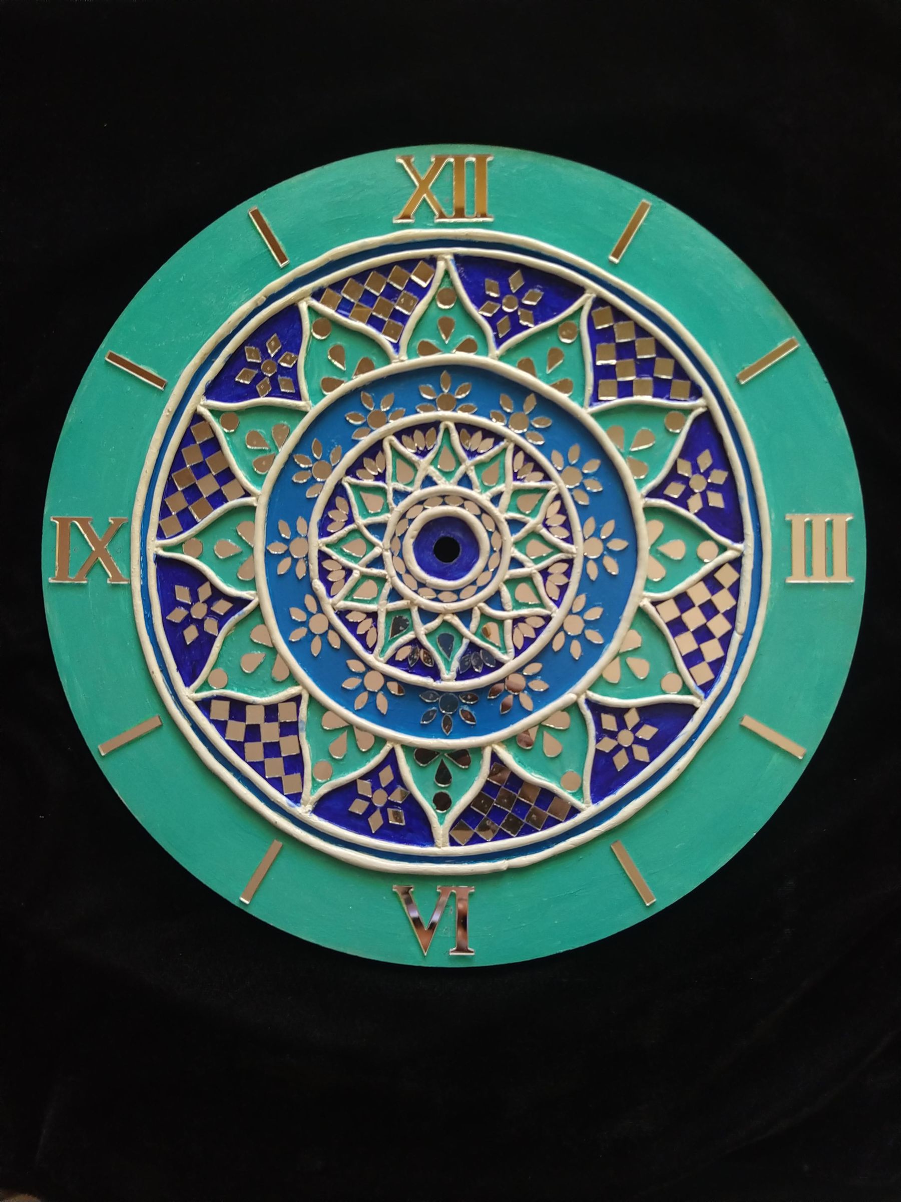 Blue Lippan Art Wall Clock : 24 Steps (with Pictures) - Instructables