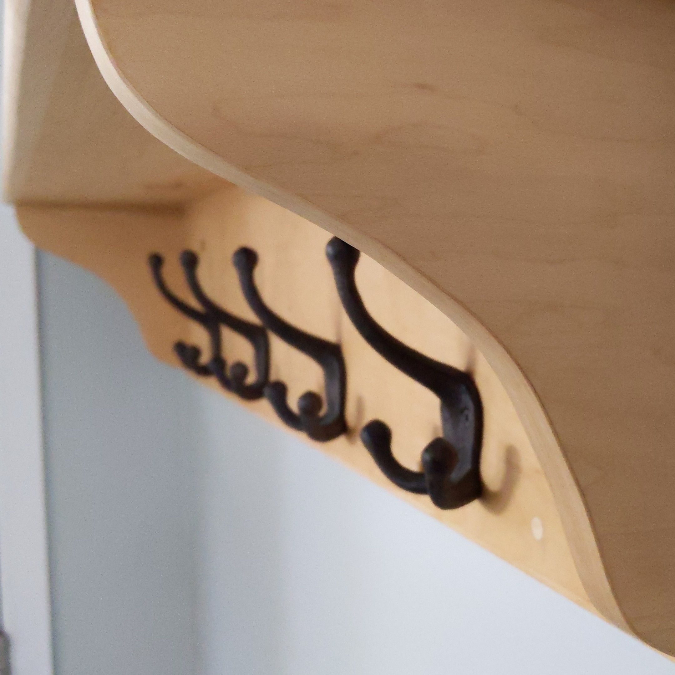 Coat Rack and Shelf - Maple Plywood and Steam Bending : 19 Steps (with ...