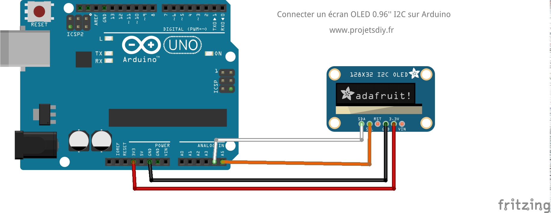 Utiliser Un Écran OLED 124x68 Sur Arduino : 7 Steps - Instructables