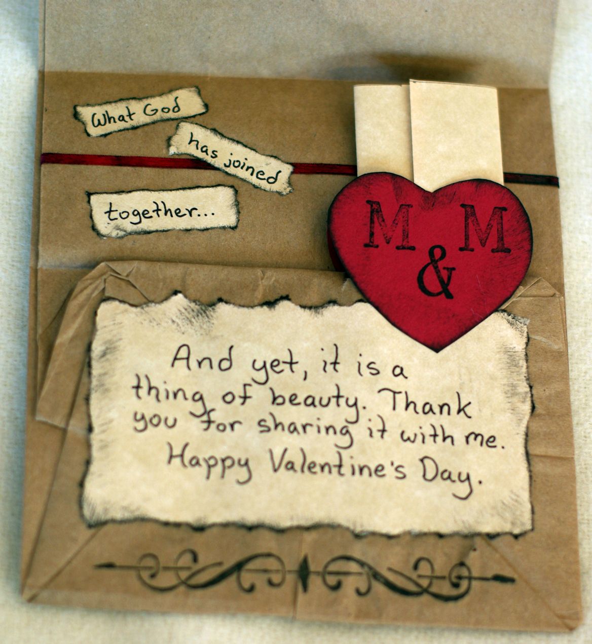 Paper Bag Valentine Card : 18 Steps (with Pictures) - Instructables