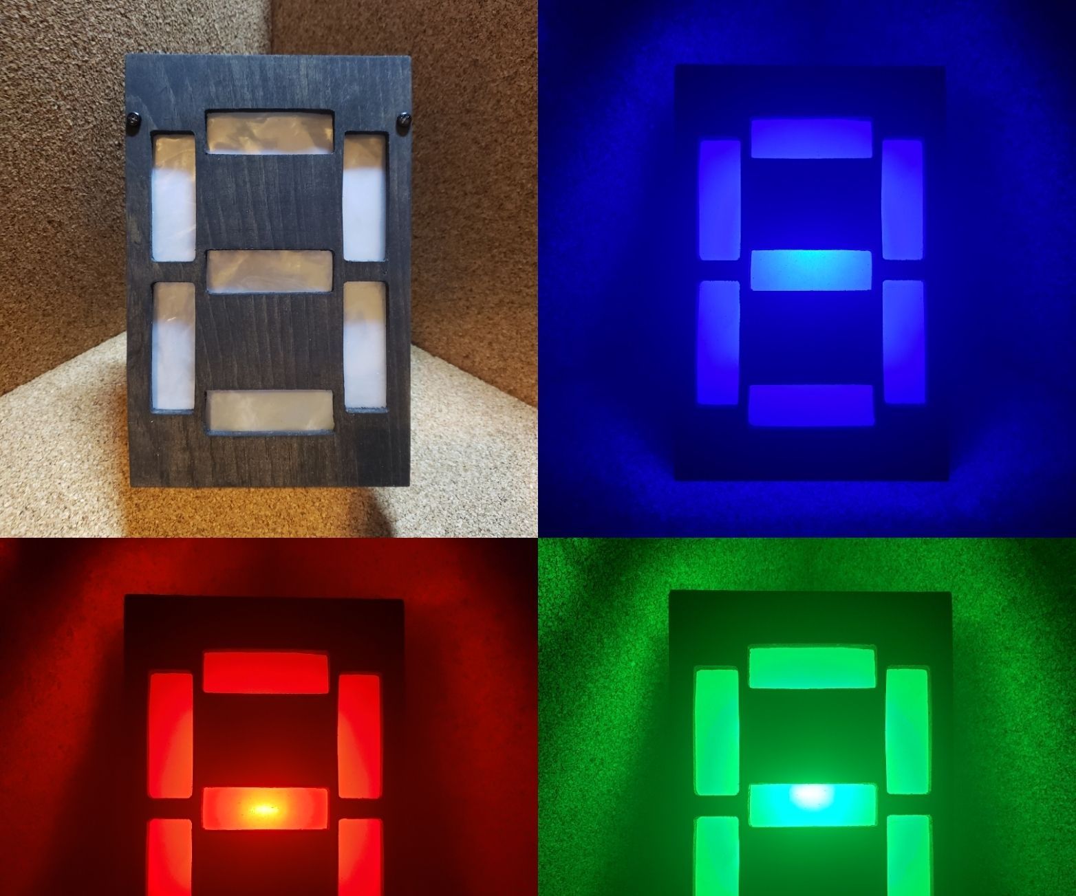 Super-Sized RGB Seven-Segment Display Lamp : 8 Steps (with Pictures ...