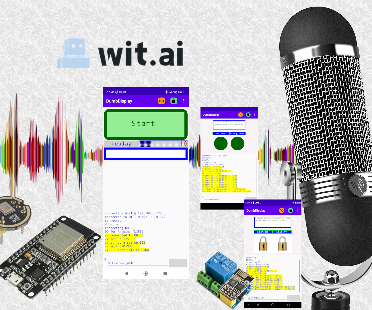Esp Now Voice Commander Fun With Wit Ai And Dumbdisplay 15 Steps
