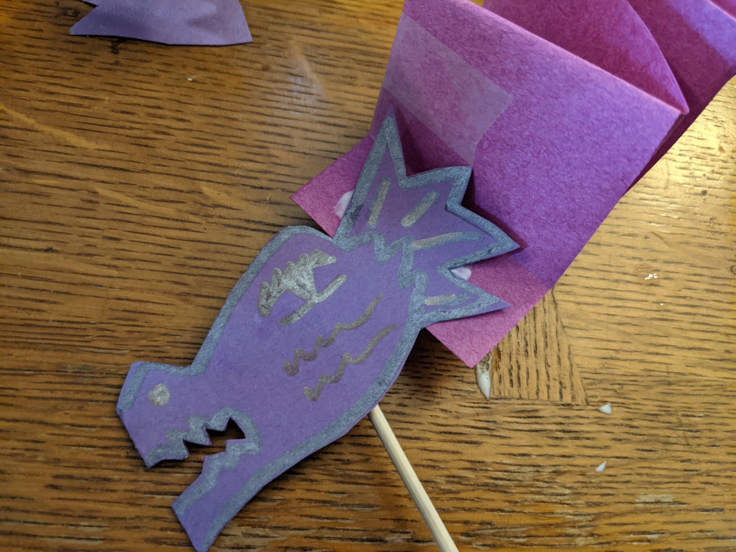 Paper Dragon Stick Puppet : 13 Steps (with Pictures) - Instructables
