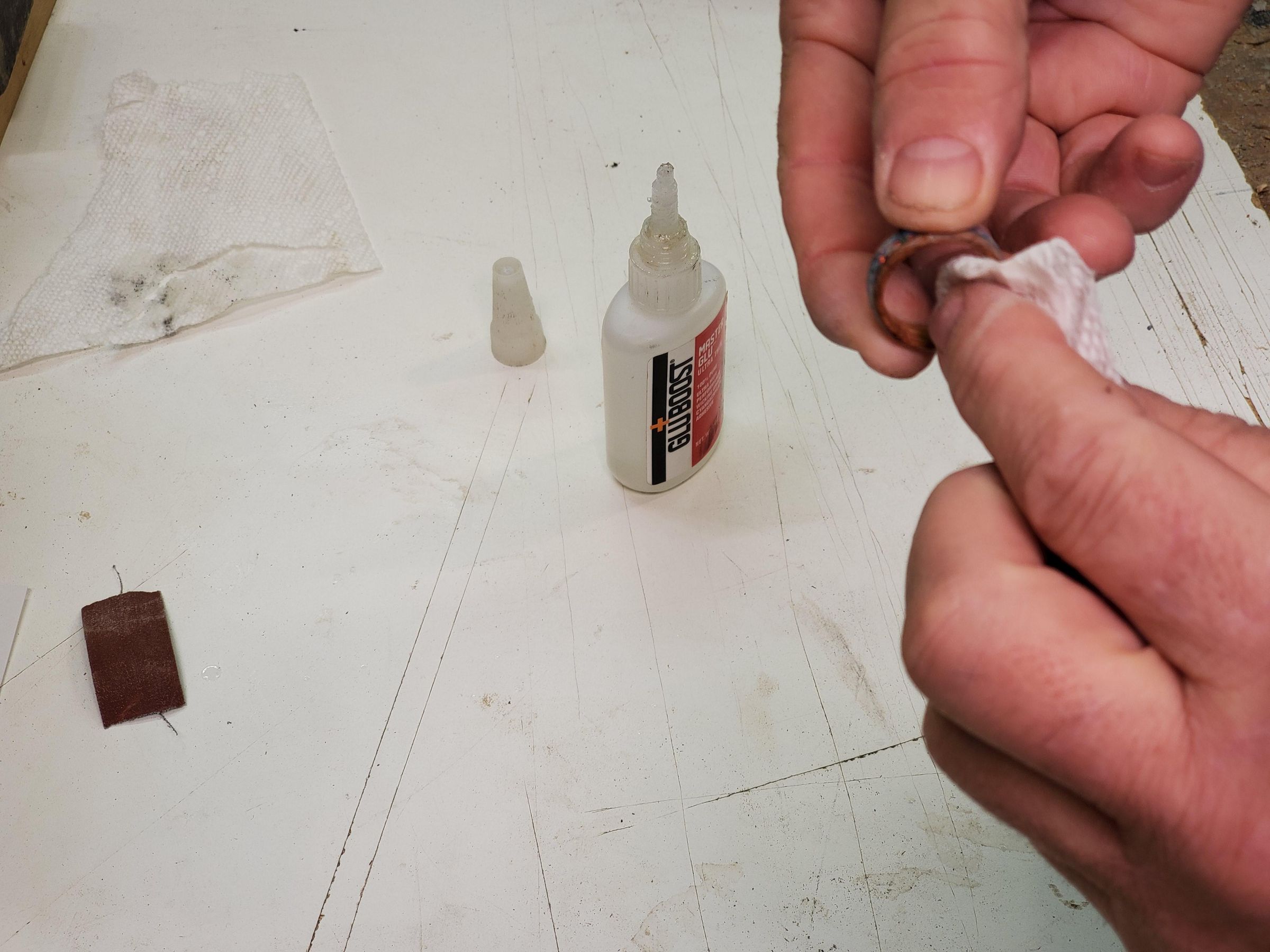 How to Inlay Opal in a Pre-Channeled Ring Using UV Resin : 25 Steps ...