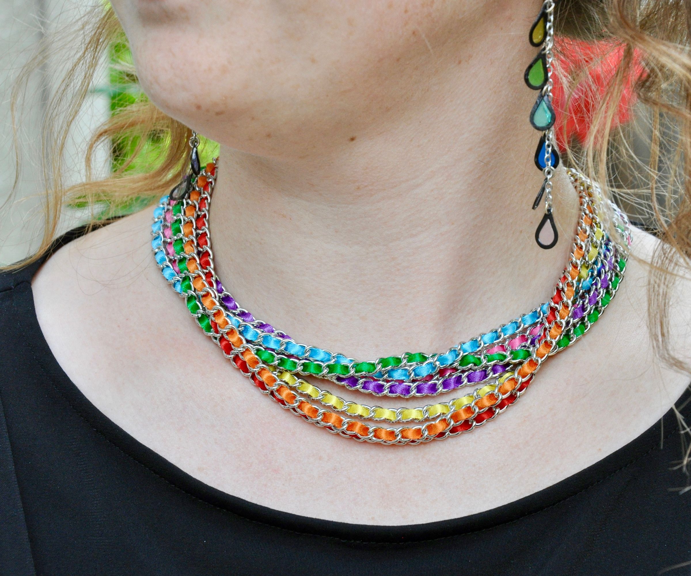 Ribbon Chain Necklace : 7 Steps (with Pictures) - Instructables