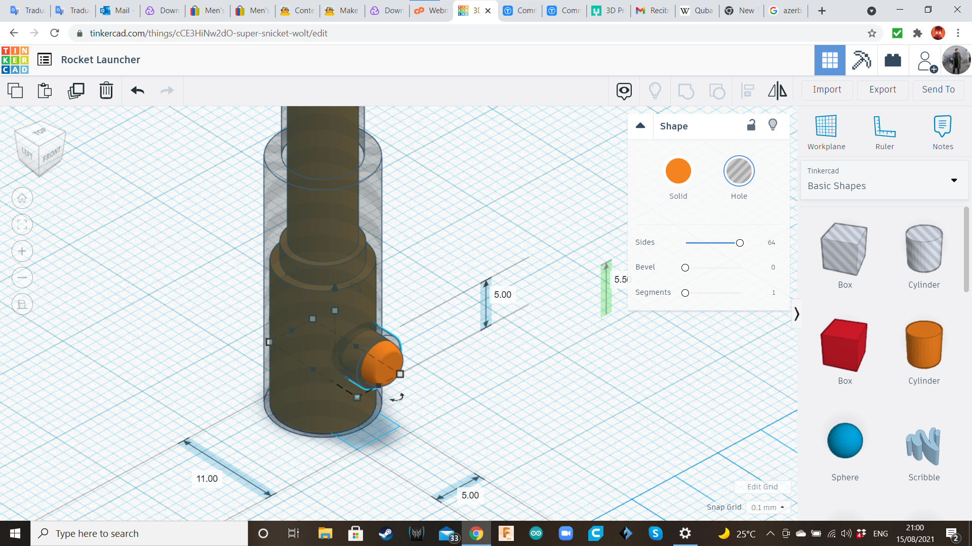 Tinkercad Robotics for School: Rocket Launching Mini-bot : 32 Steps ...