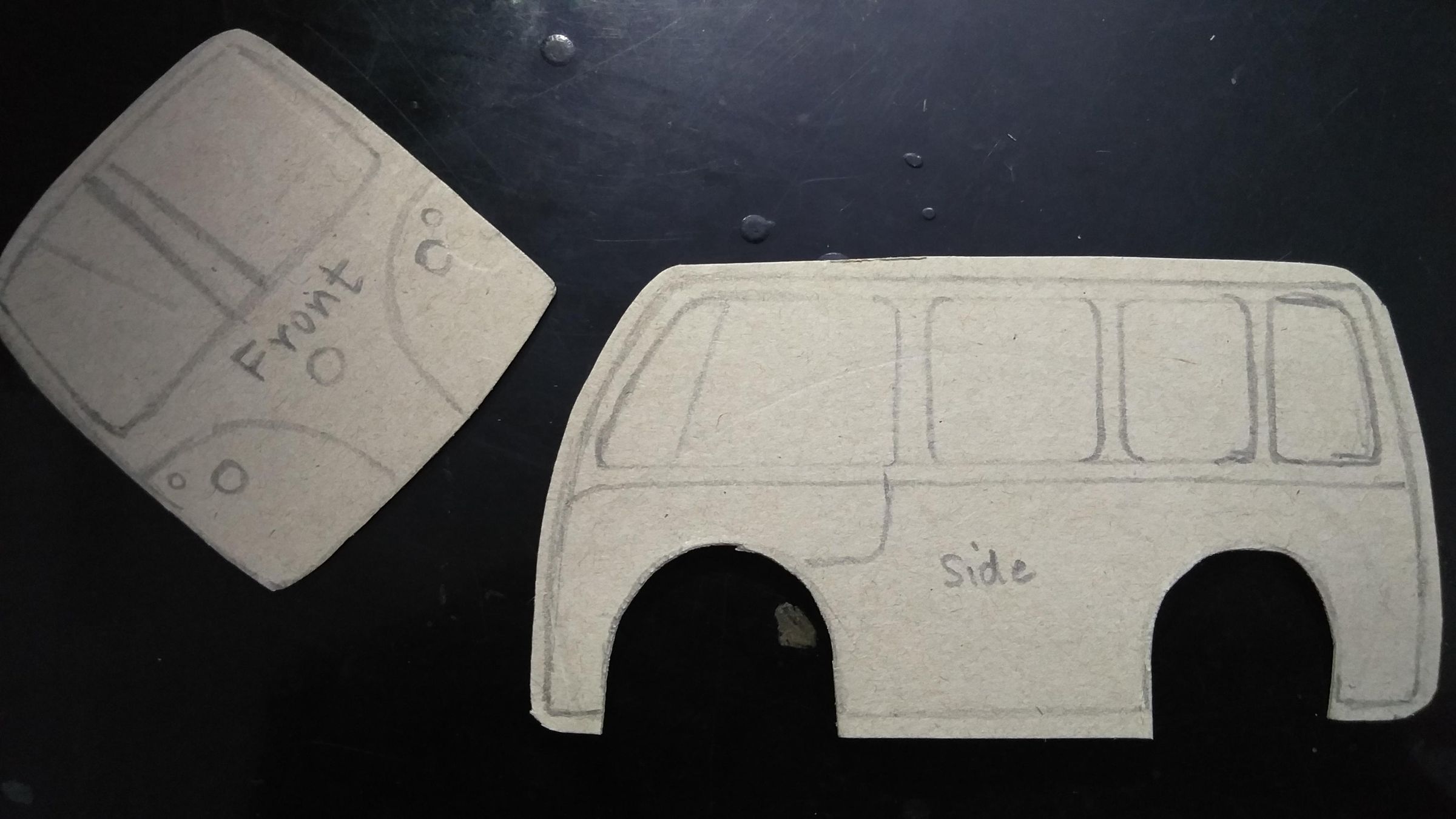 VW Mini Bus Model From Cardboard Box : 7 Steps (with Pictures ...