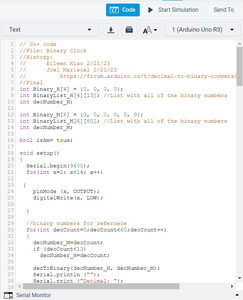 TinkerCad Binary Clock : 5 Steps - Instructables