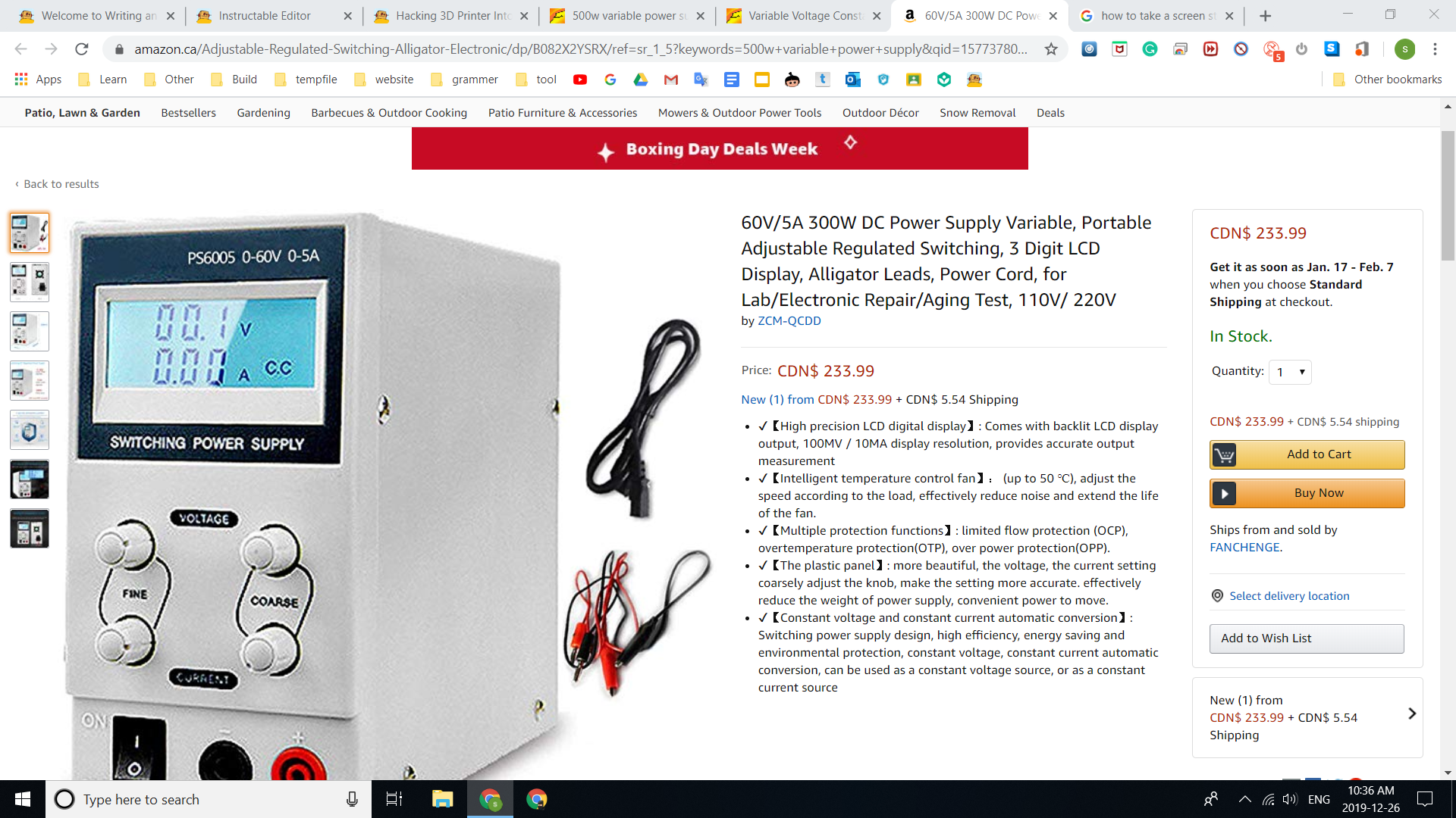 Build Variable Bench Power Supply (500W) for Only $17 : 7 Steps ...