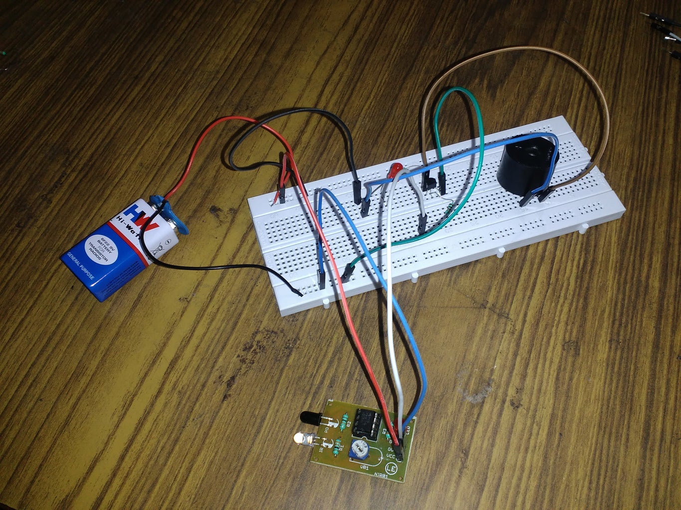 Ir Obstacle Sensor Without Using Arduino Or Any Microcontroller 6 Steps Instructables