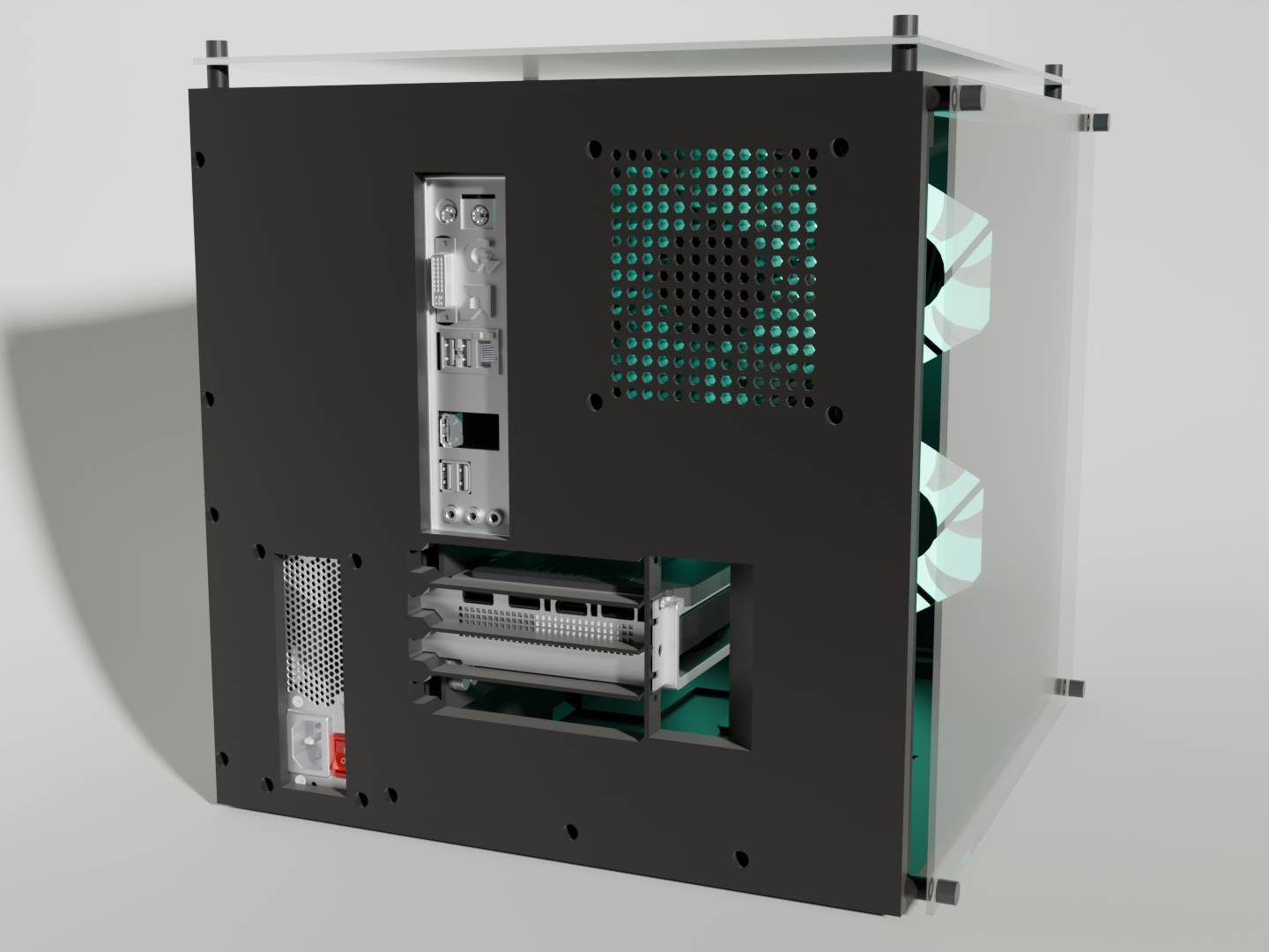 LilCubey - a 3d Printable MATX Acrylic Cube Pc Case : 27 Steps ...