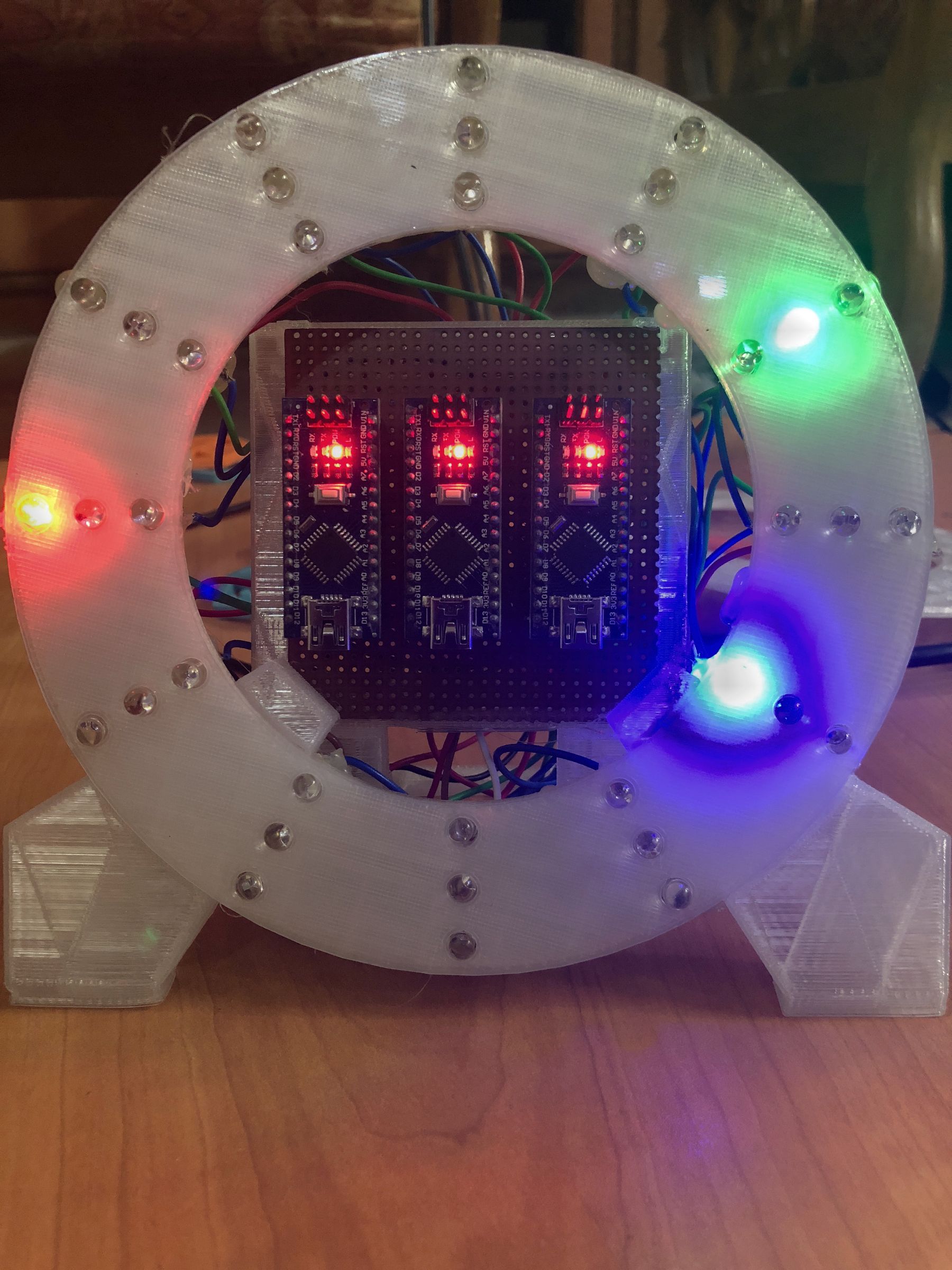 3D Printed Flashing LED Dial Clock : 7 Steps (with Pictures ...